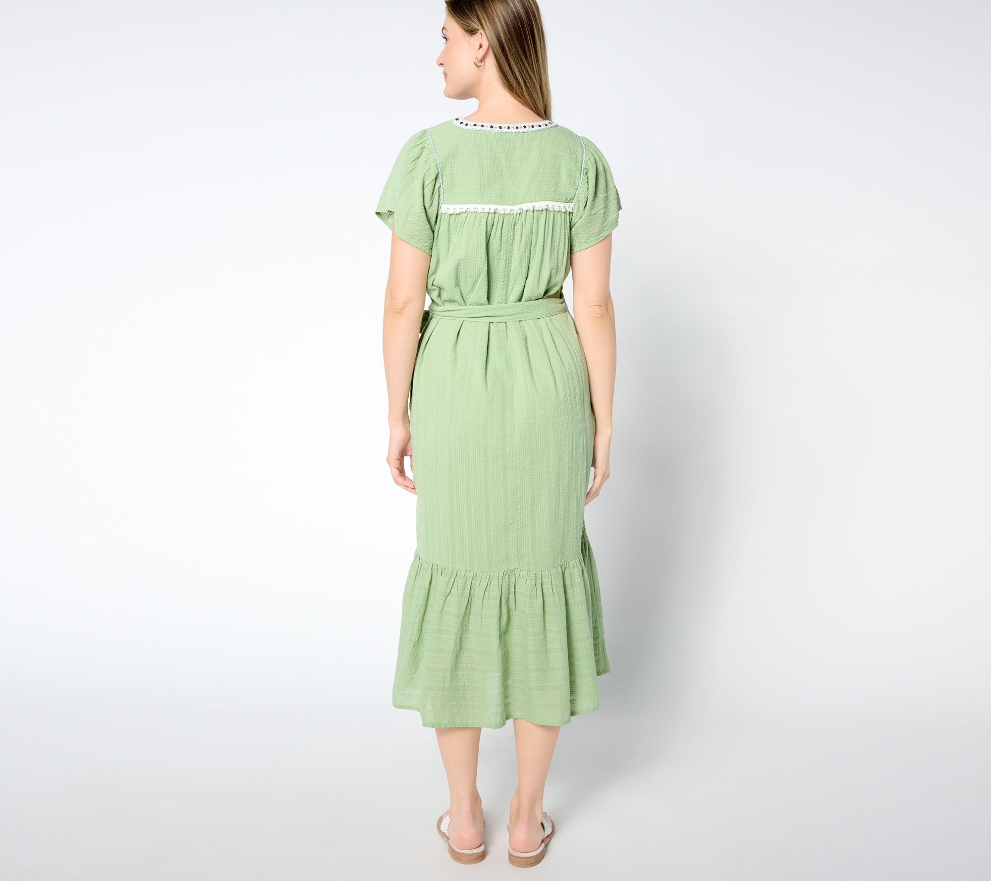 "As Is" Studio Park x Amy Stran Petite Embellished Midi Dress - QVC.com