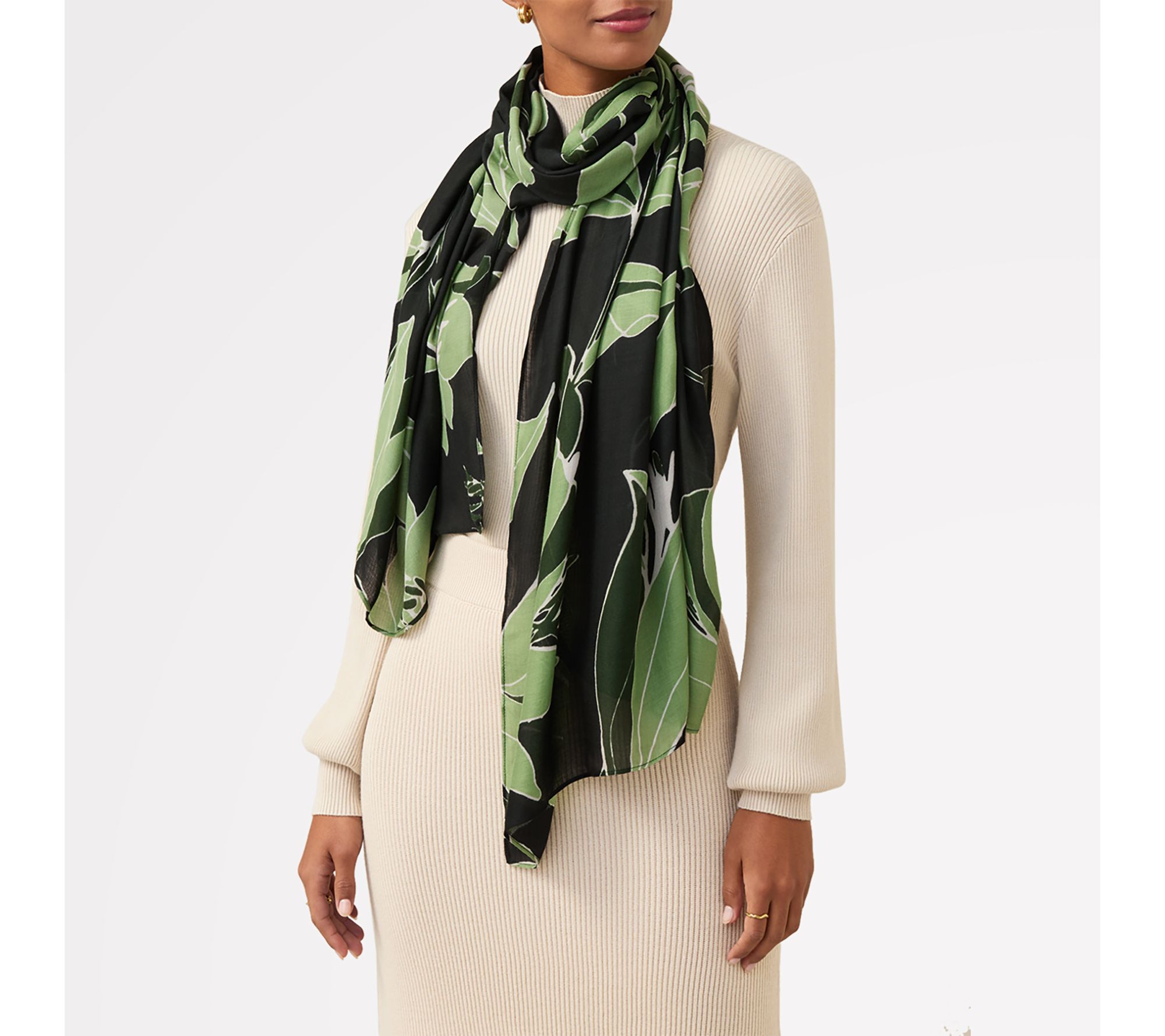 RADLEY London Radley Floral Printed Woven Scarf - QVC.com