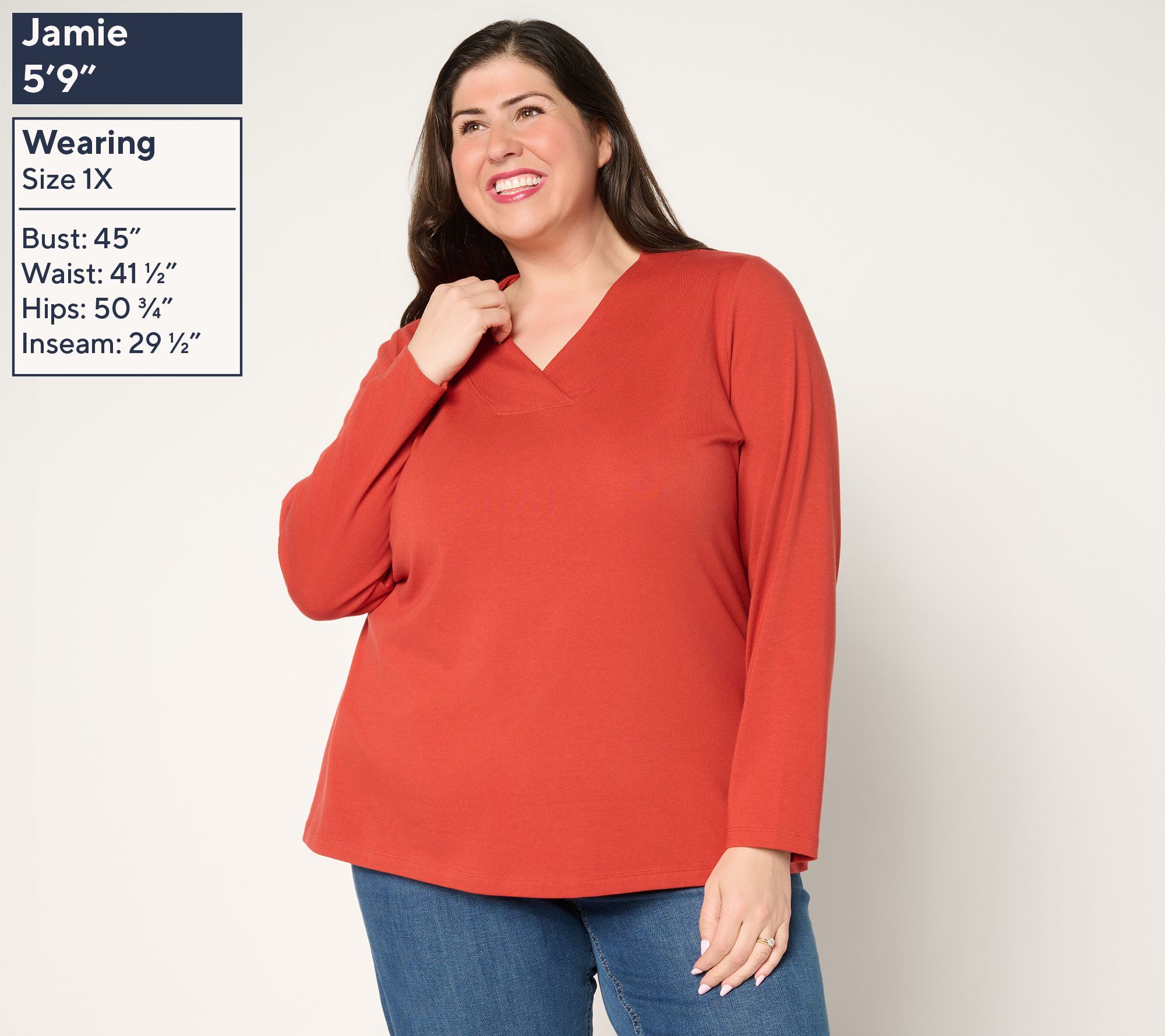 Denim & Co. Essentials Perfect Jersey Crossover V Top - QVC.com
