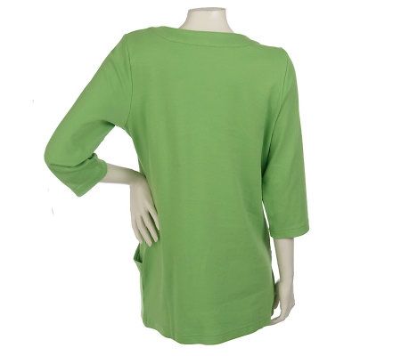 Sport Savvy Zip Front Tunic Jacket with Shirring Detail - QVC.com
