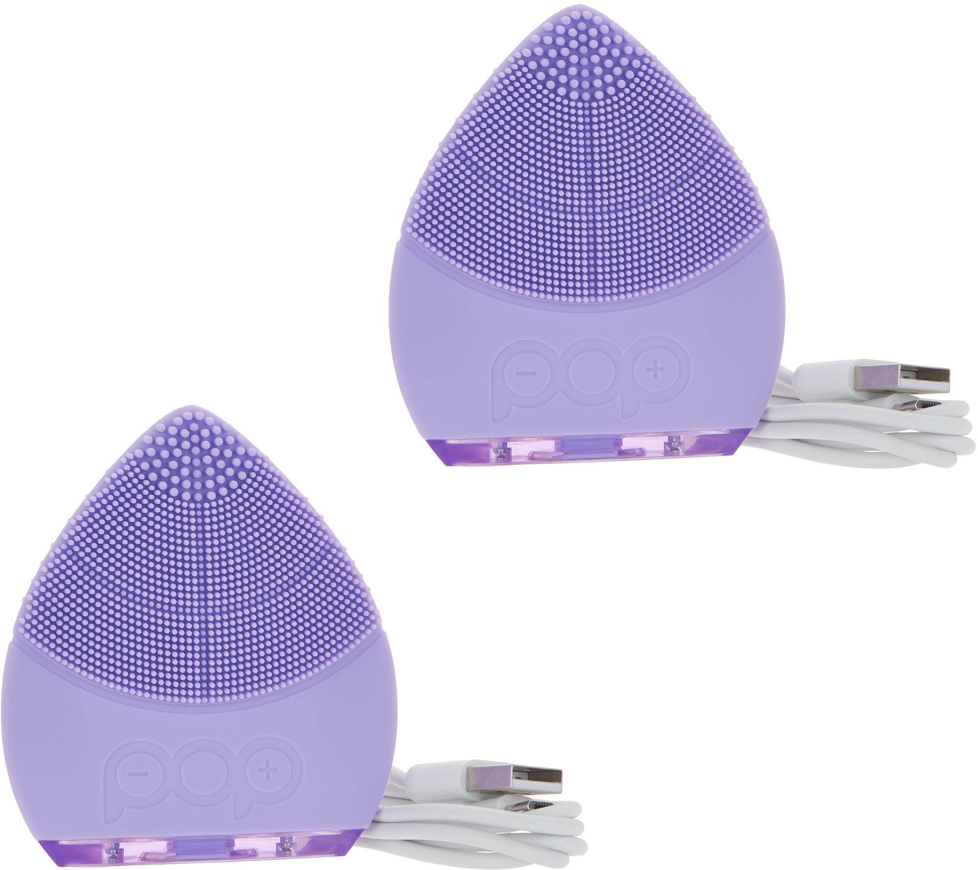 (QVC) Beauty iQ – Pop Sonic Set of 2 Leaflet Sonic Cleansing Devices ...