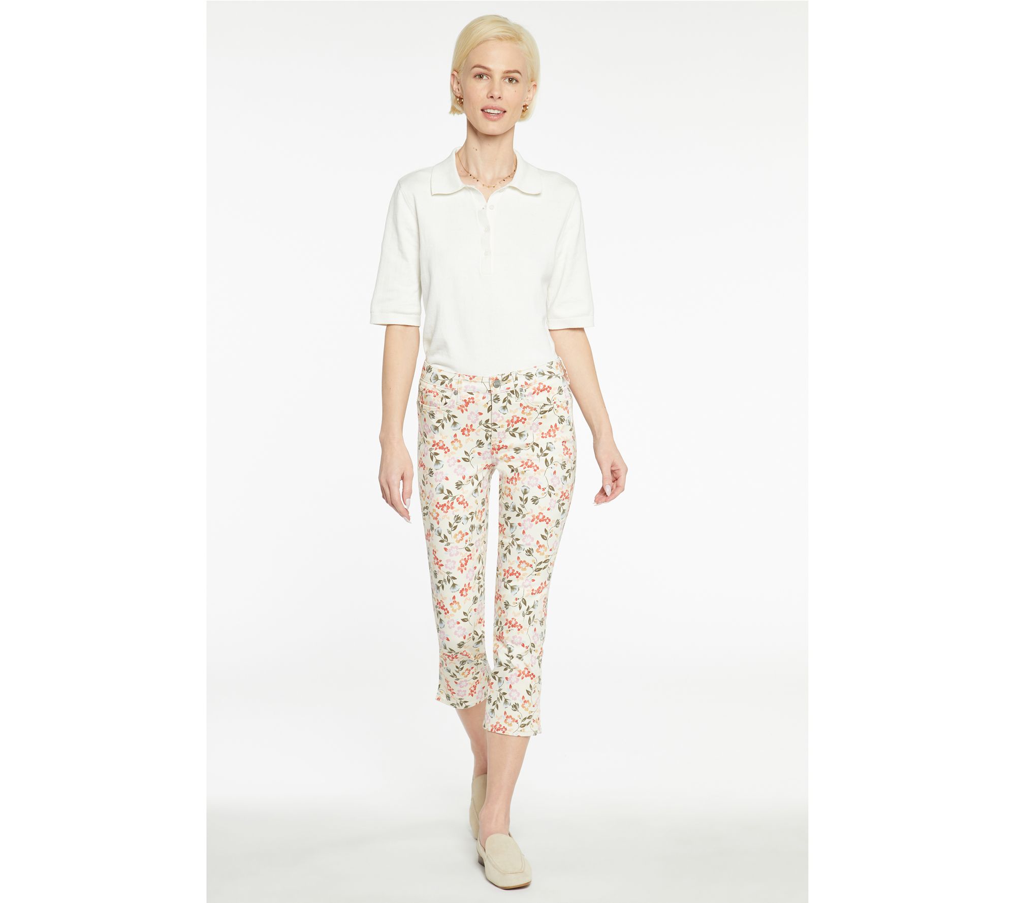 NYDJ Chloe Capri with Slits - QVC.com