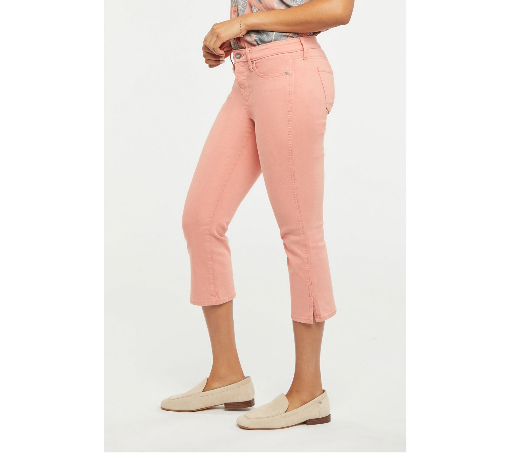 NYDJ Chloe Capri with Slits - QVC.com