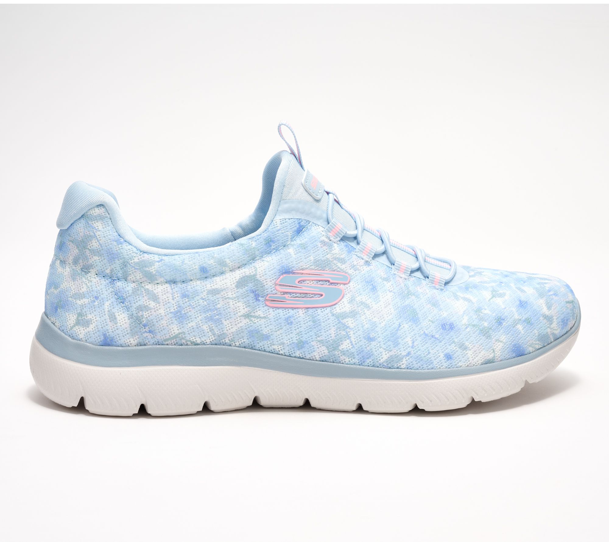 Skechers Summits Watercolor Bungee Sneakers - Wildflower - QVC.com