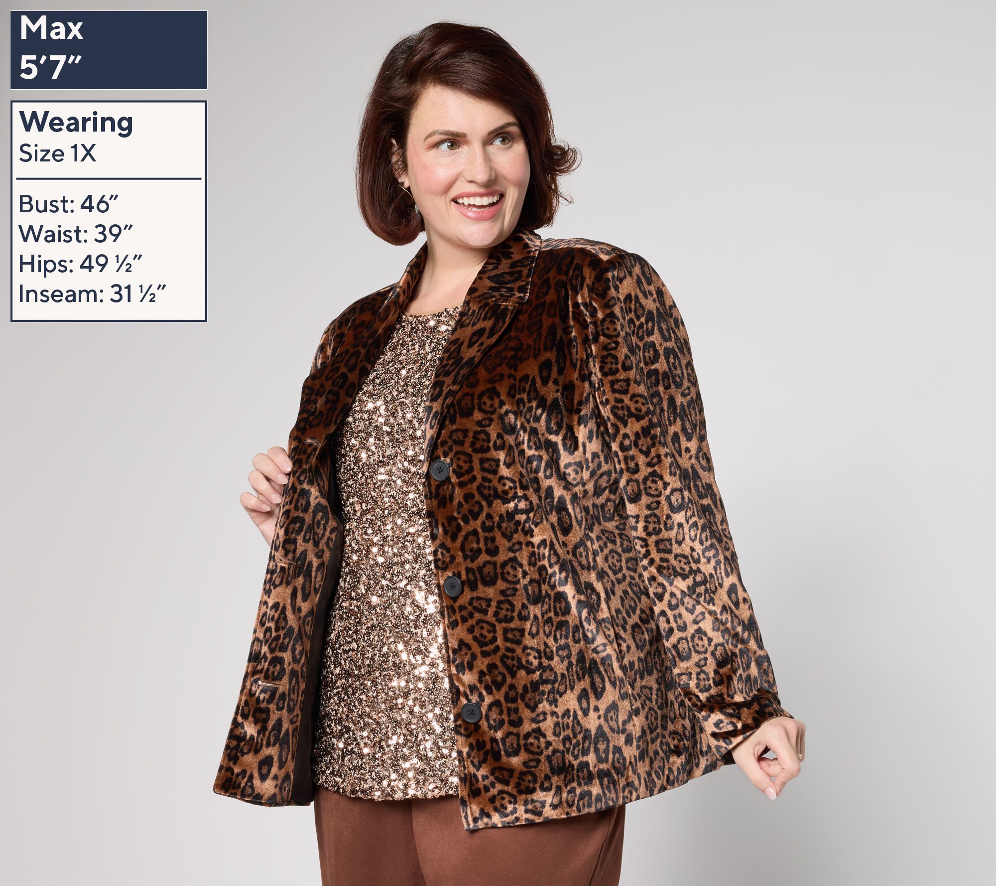 by Stacy London Single Breasted Velvet Blazer - QVC.com