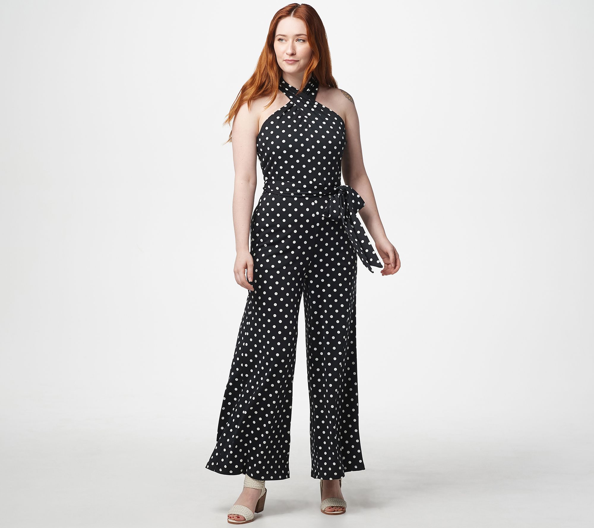 "As Is" Sam Edelman Polka Dot Jumpsuit - QVC.com