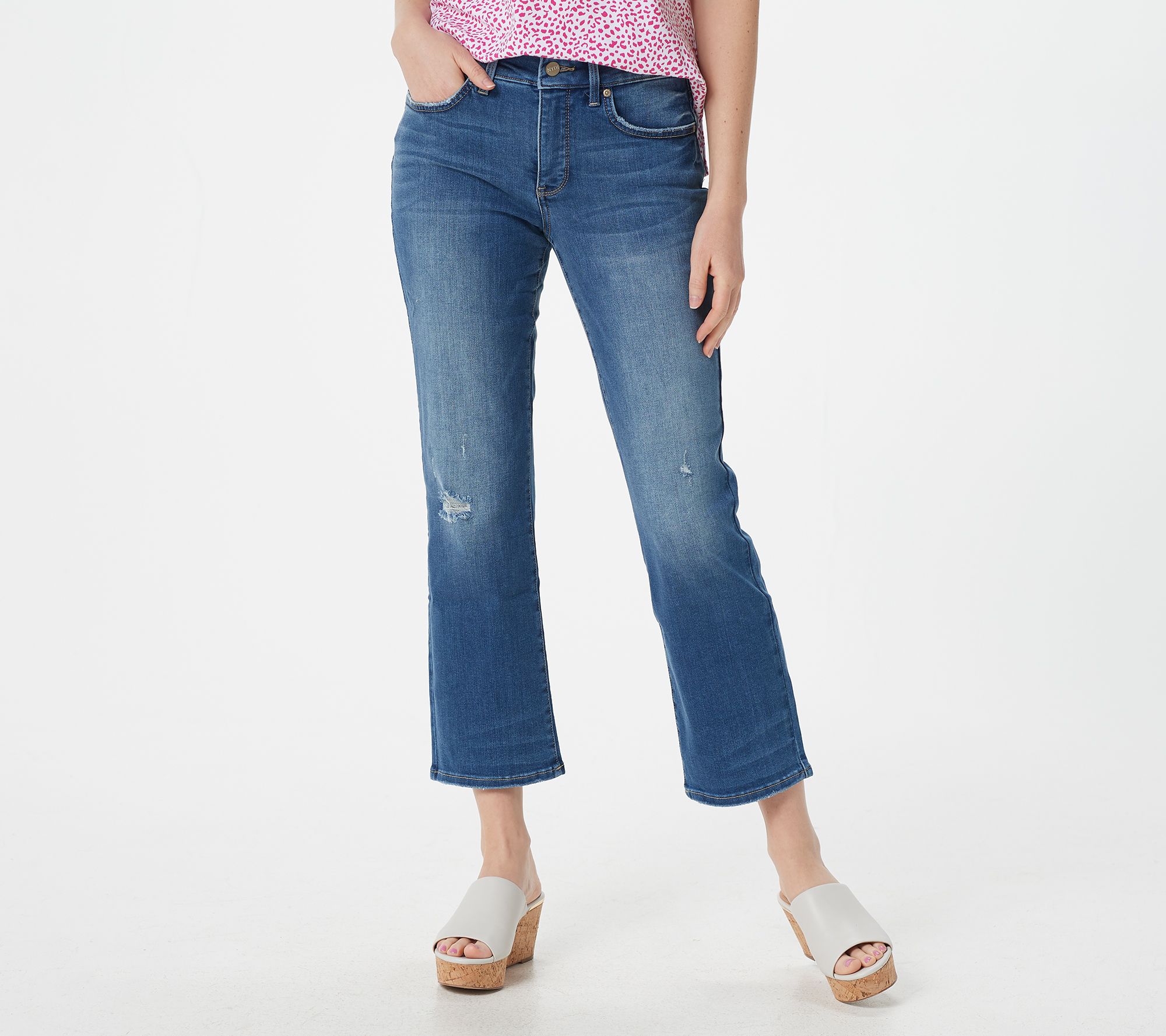 "As Is" NYDJ Marilyn Straight Ankle Jeans- Sacha - QVC.com