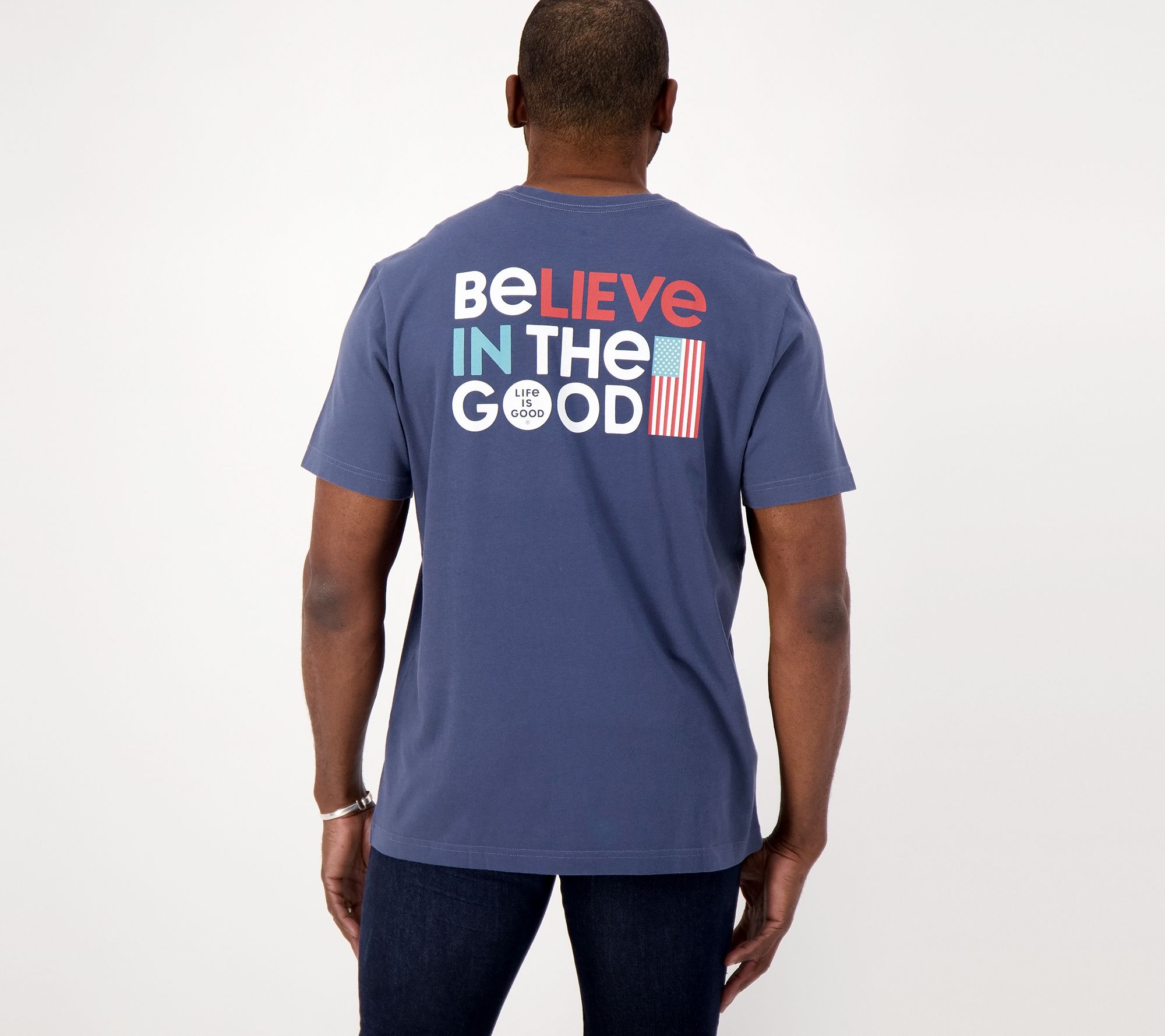 "As Is" Life is Good Men's Americana Tee - QVC.com