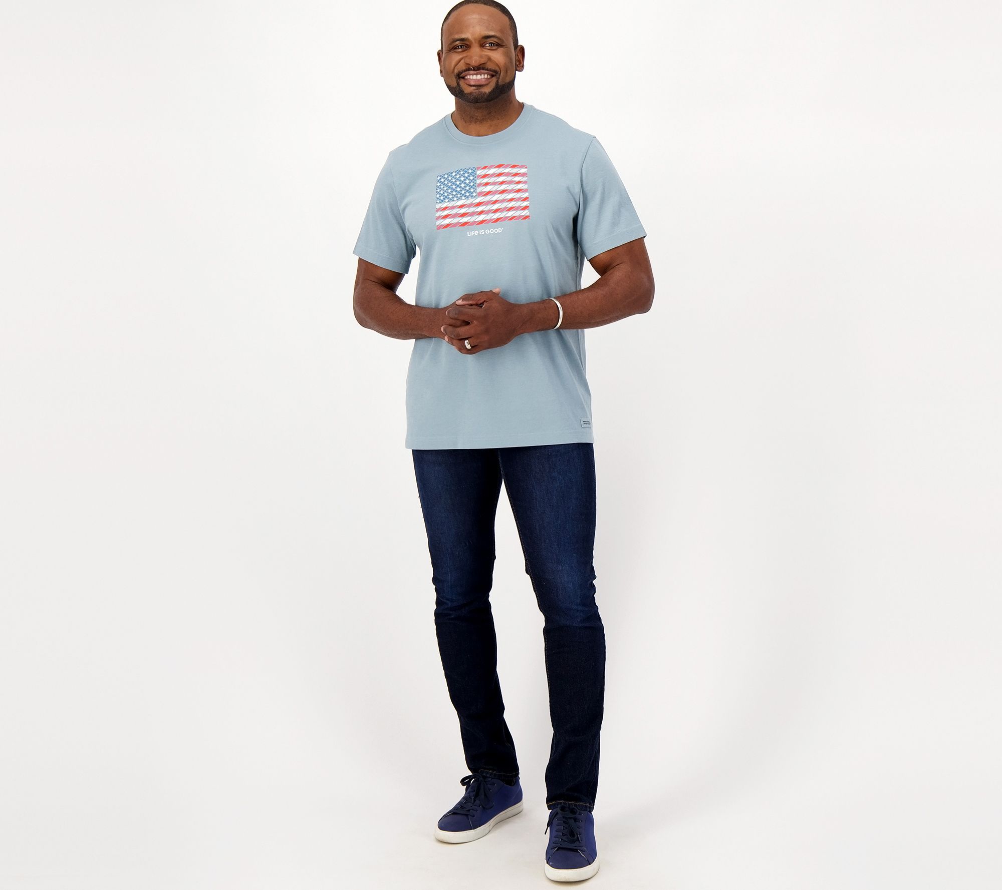 "As Is" Life is Good Men's Americana Tee - QVC.com