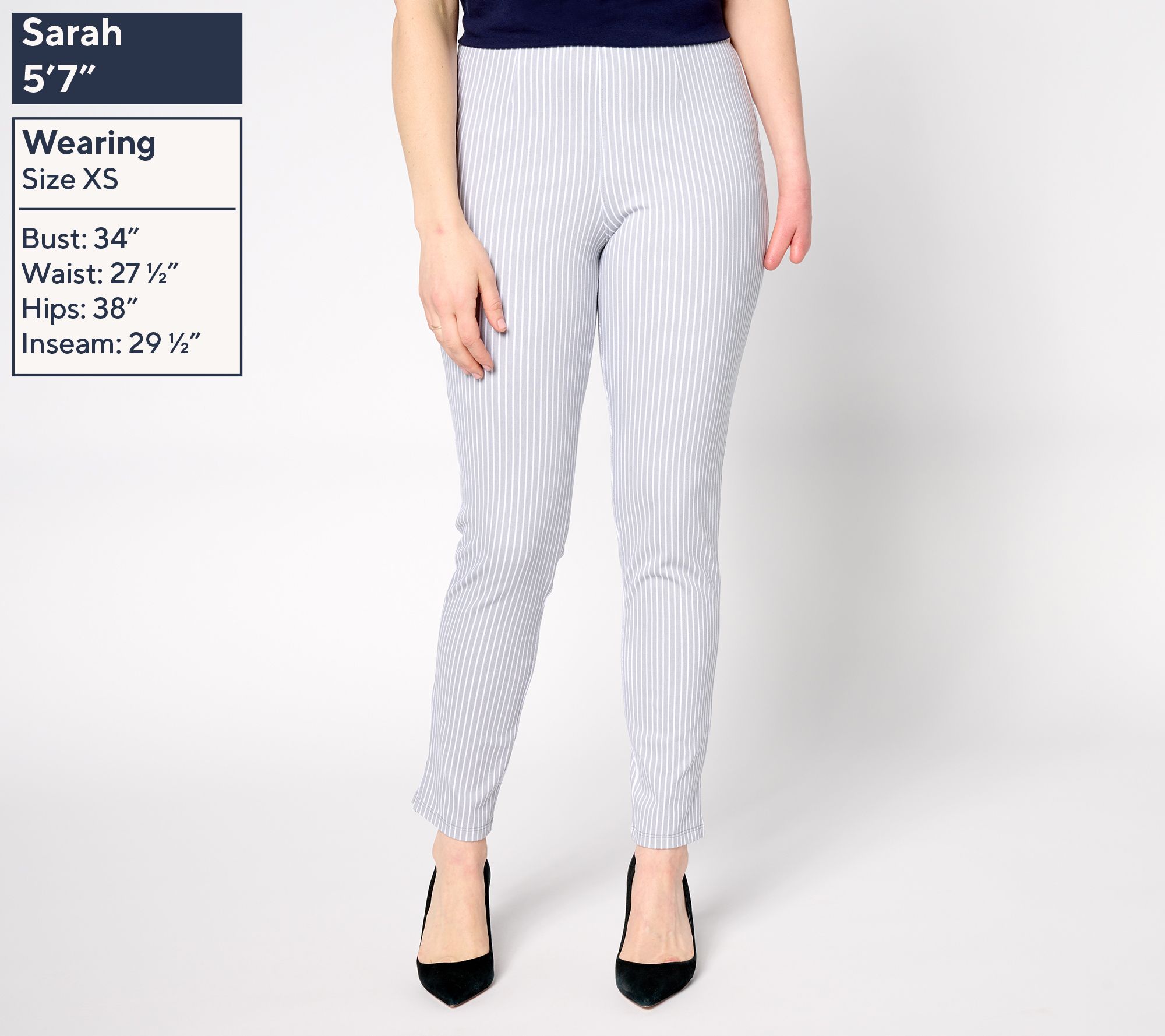 Women with Control Prime Stretch Denim Slim Leg Pants - QVC.com