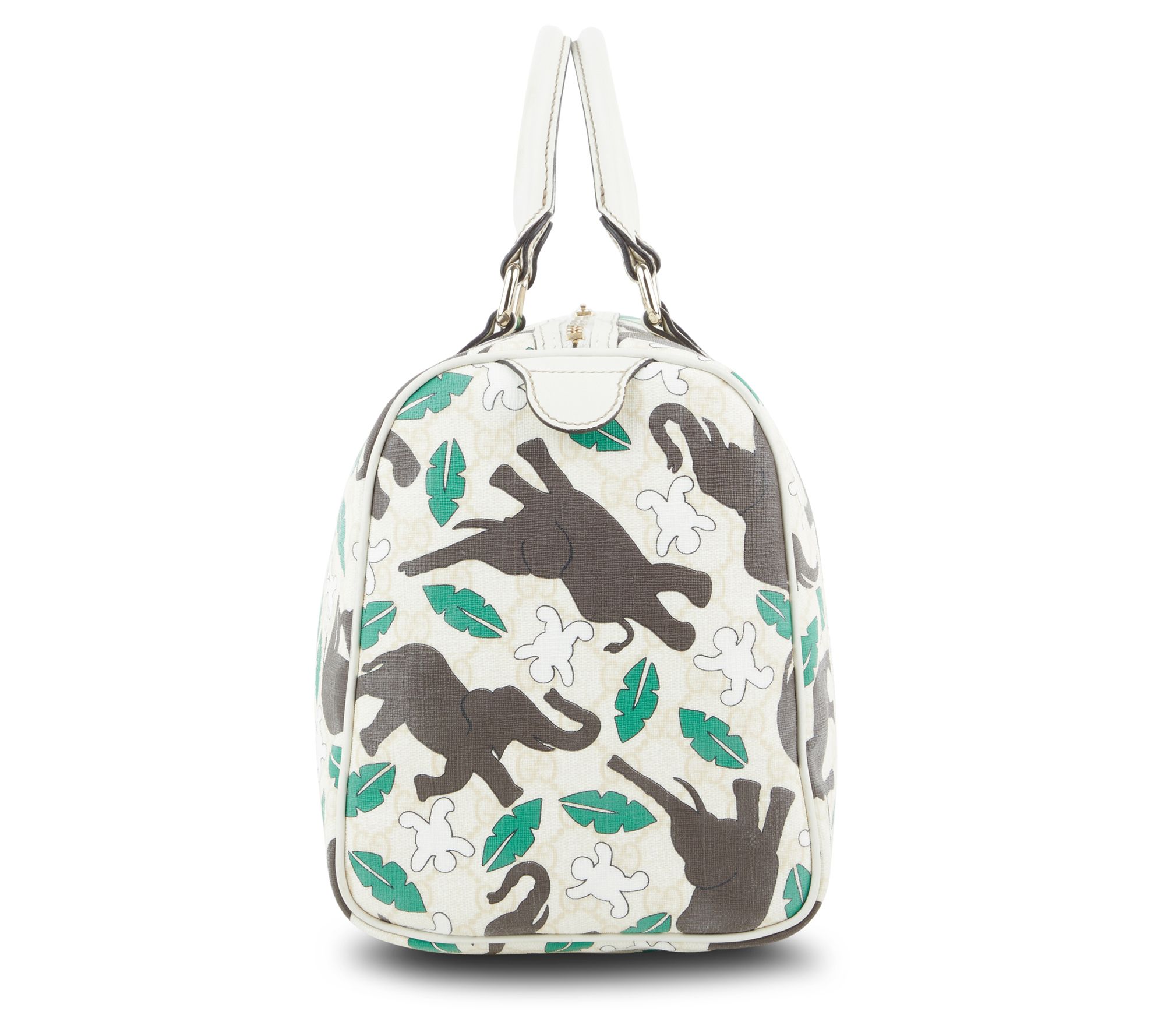 Pre-Owned Gucci Elephant Bosoton Bag GG SupremeWhite - QVC.com