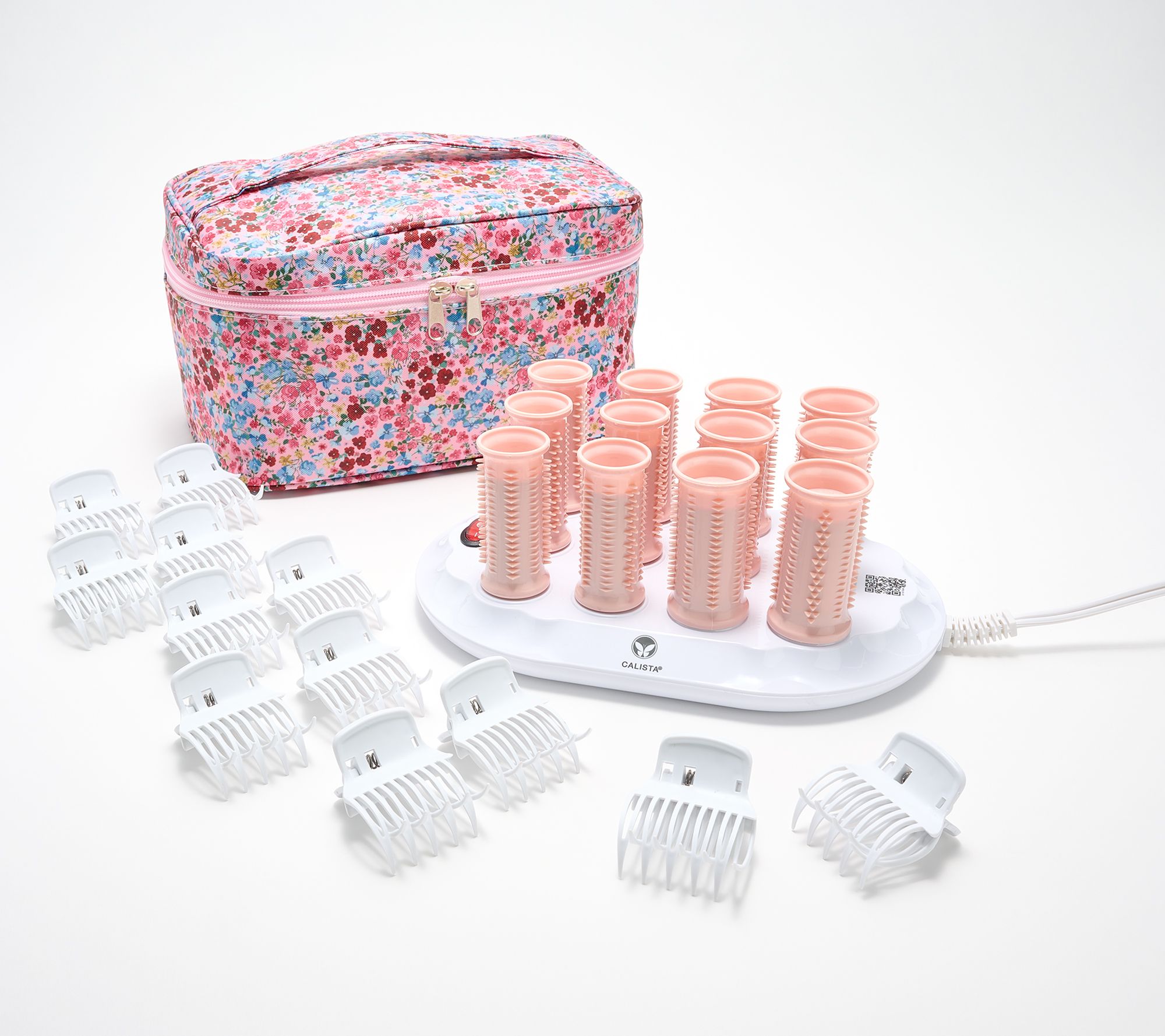 Calista Ion Hot Rollers 12pc Set with Special Edition Bag - QVC.com