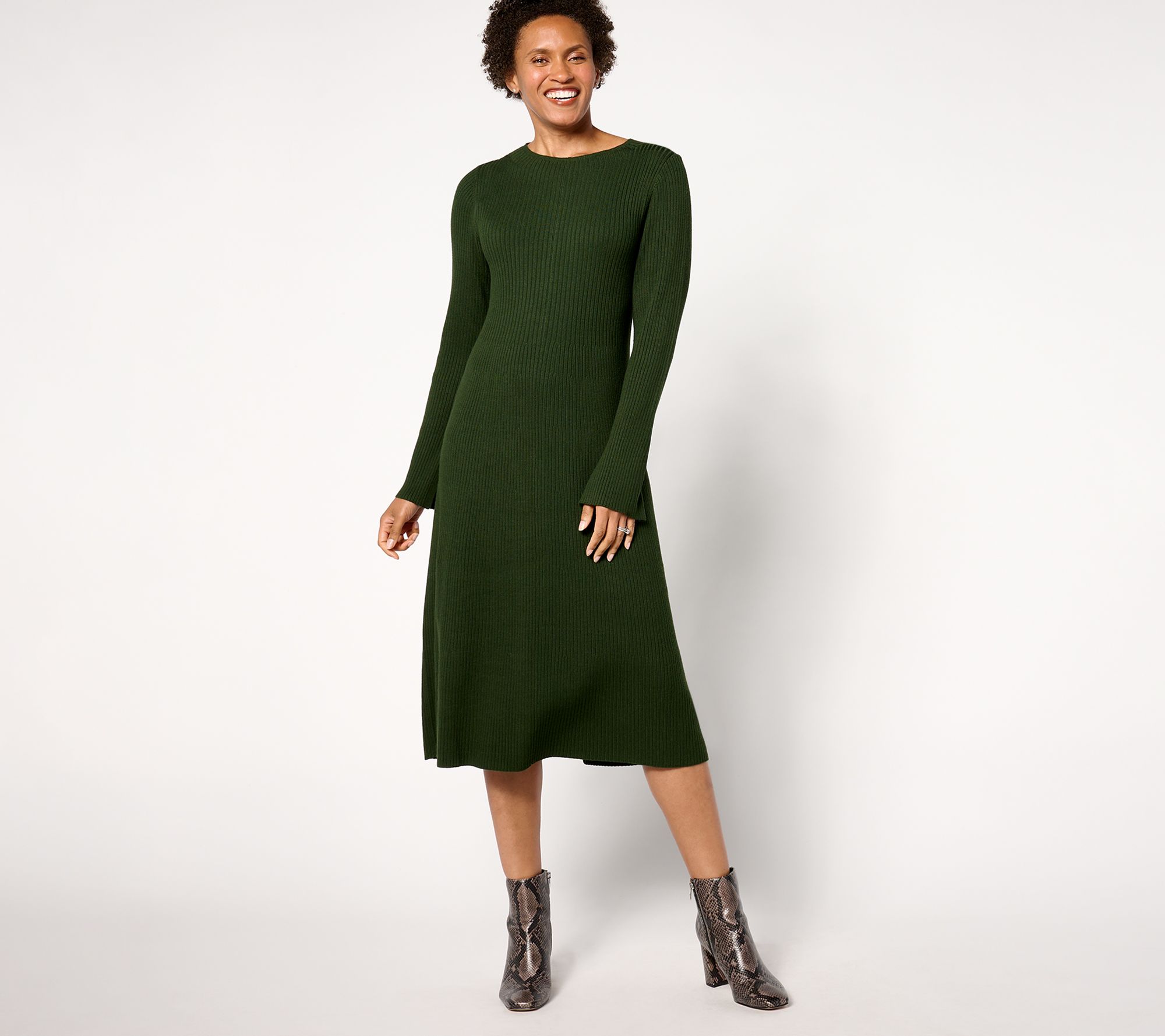 Me by Jennie Garth River Sweater Midi Dress - QVC.com