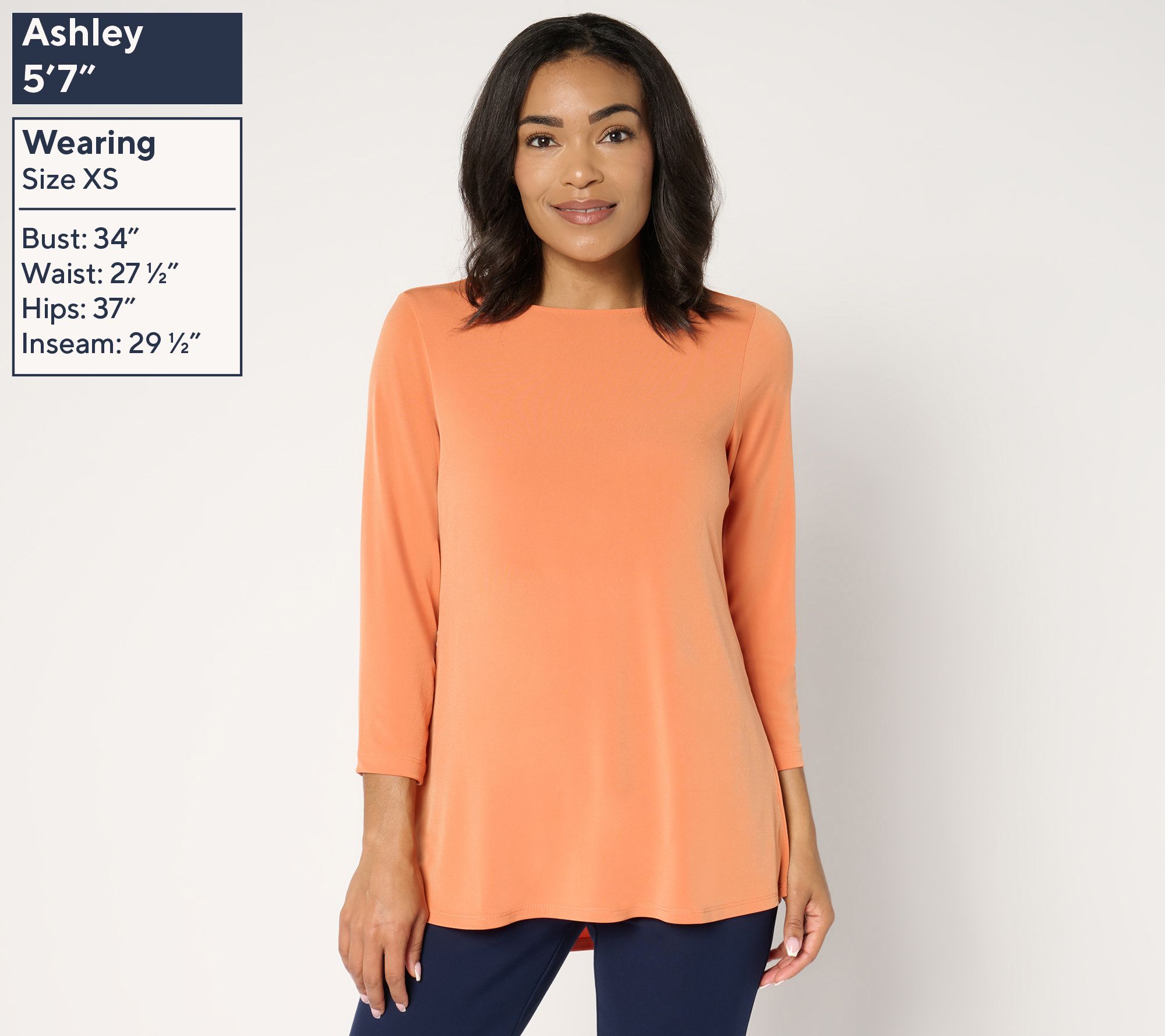 Susan Graver Modern Essentials Liquid Knit Top - QVC.com