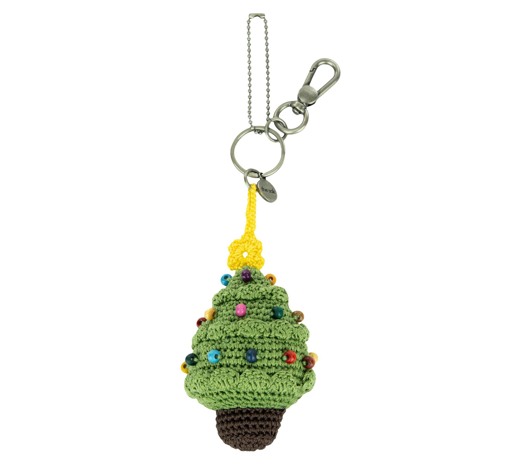 The Sak Crochet Small Holiday Dangle Bag Charm - QVC.com