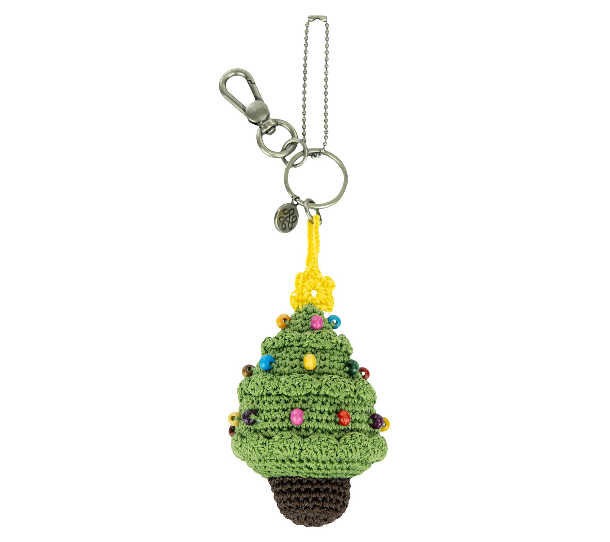 The Sak Crochet Small Holiday Dangle Bag Charm - QVC.com