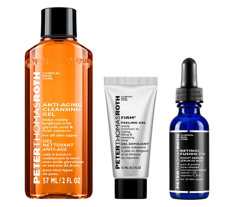 Peter Thomas Roth 3-piece Travel Trio with Black PTR Logo Bag - QVC.com