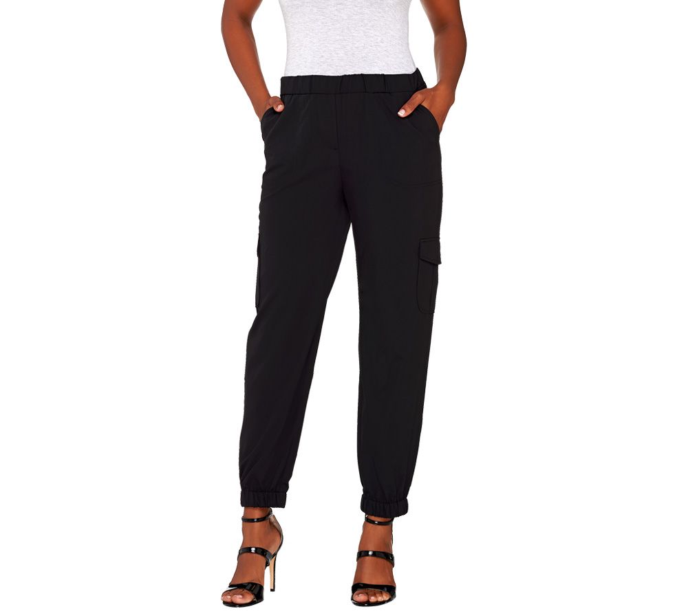 "As Is" Lisa Rinna Collection Pull-On Cargo Pants - QVC.com