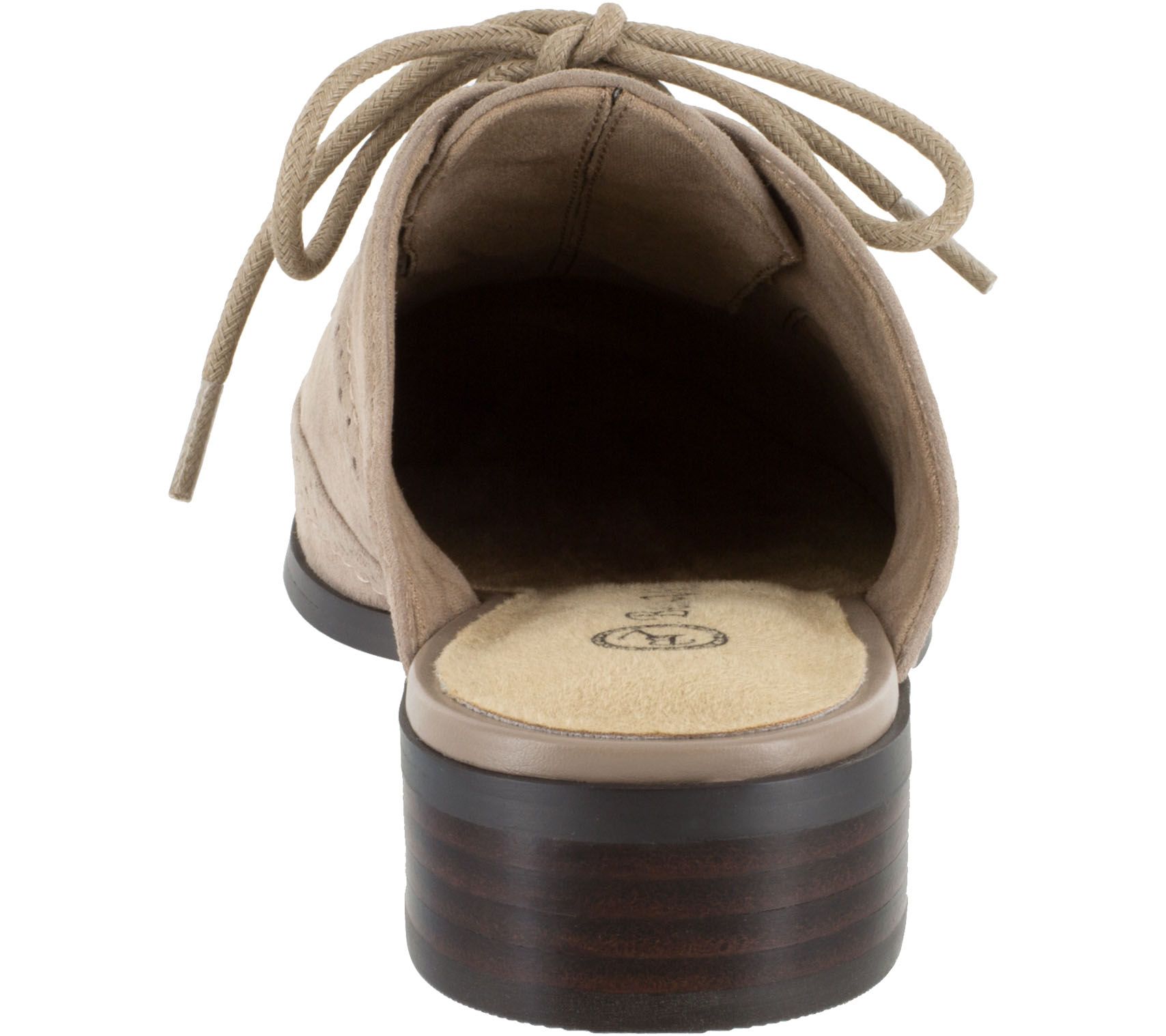 Bella Vita Leather Lace Up Oxford Mules - Baxter - QVC.com