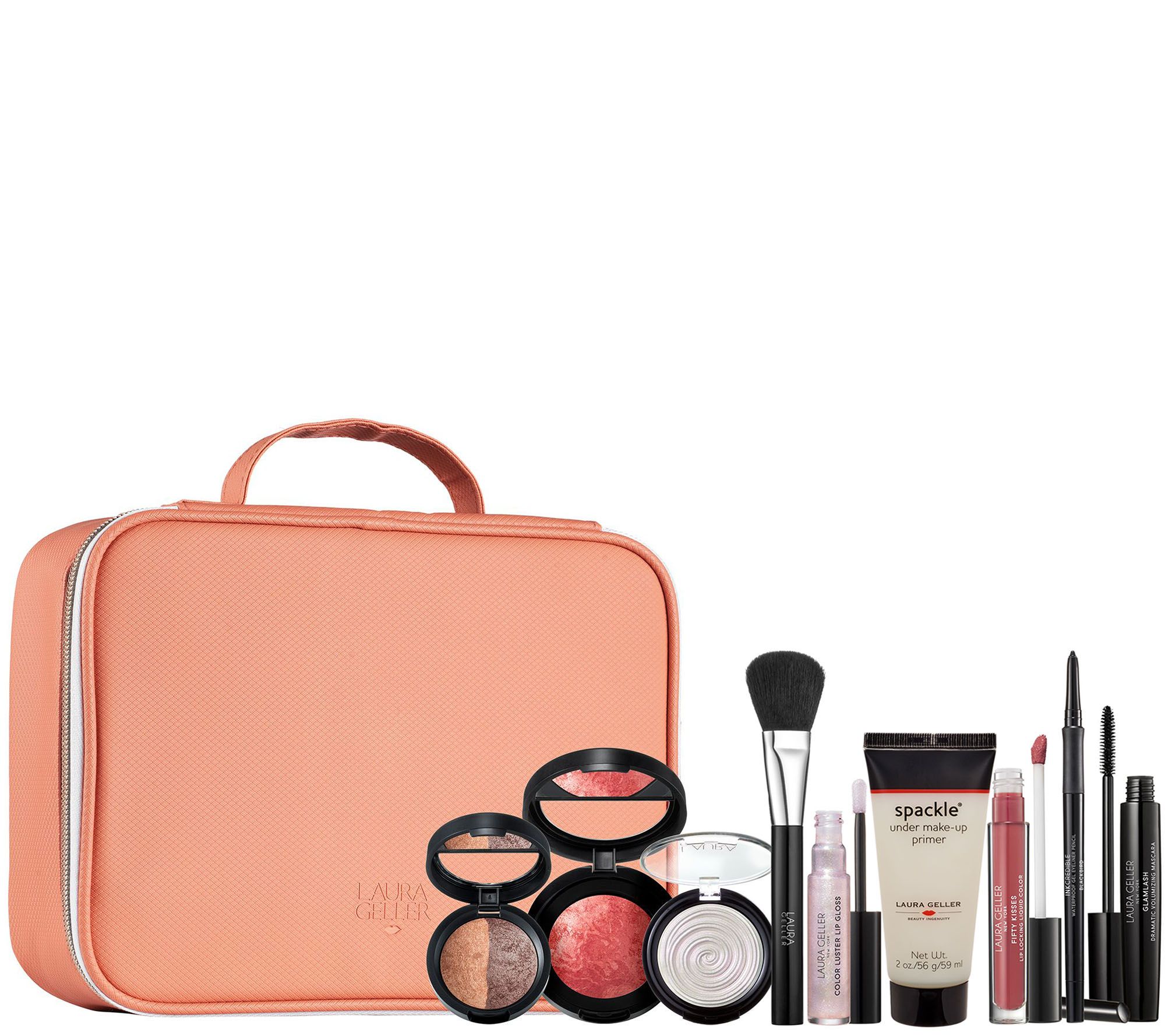 (QVC) Beauty iQ – Laura Geller Ultimate Full Face 9-Piece Train Case ...