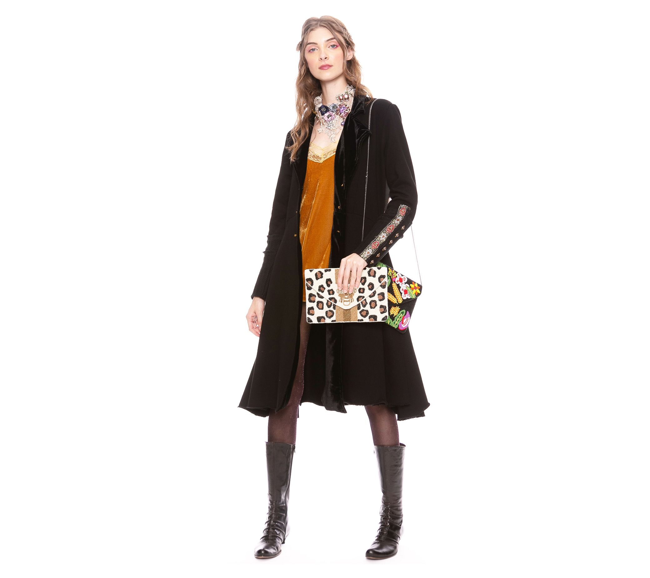 Aratta Black The Heart of Autumn Coat - QVC.com