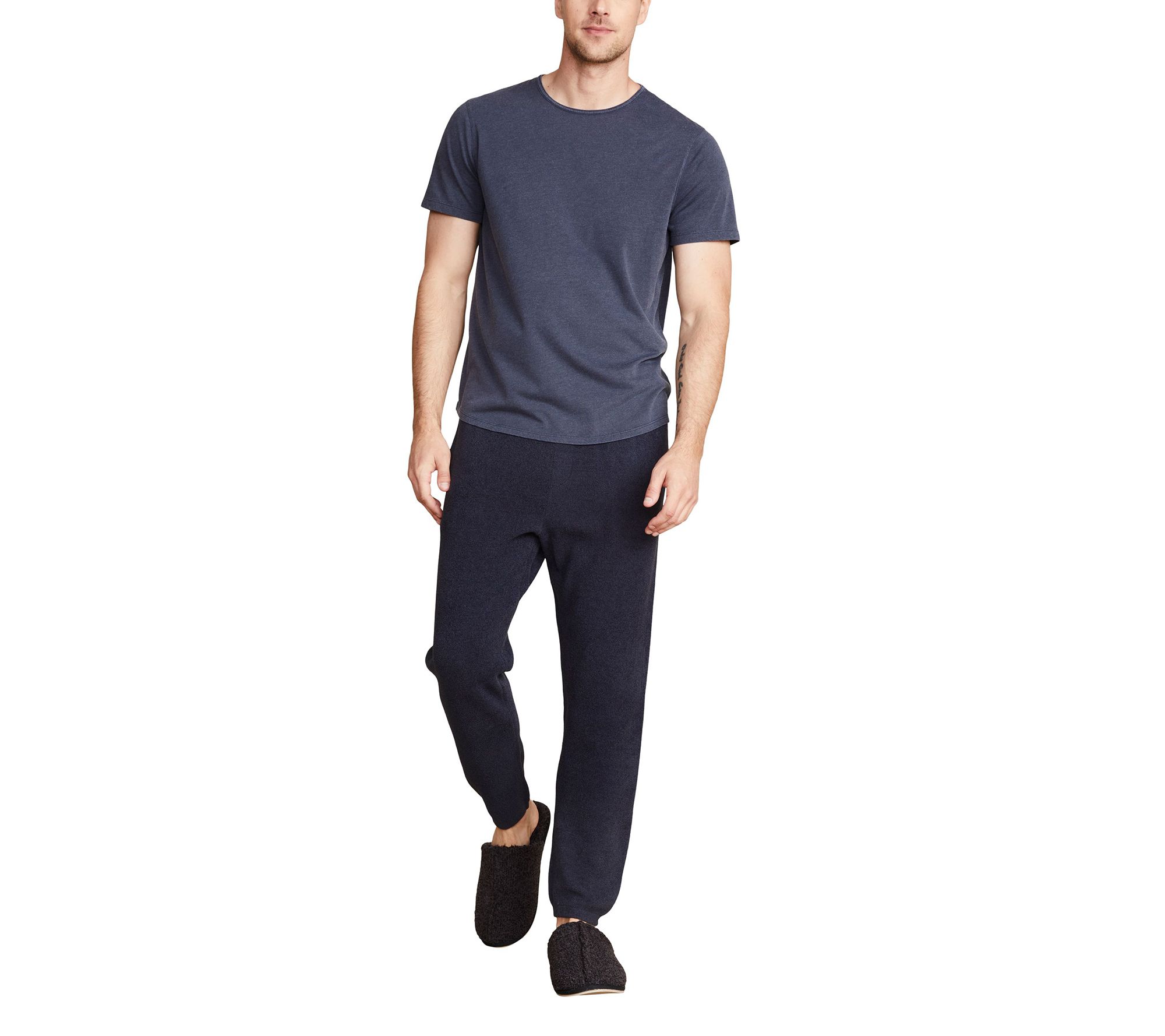 Barefoot Dreams Malibu Collection Men's Pigment Dyed Tee - QVC.com