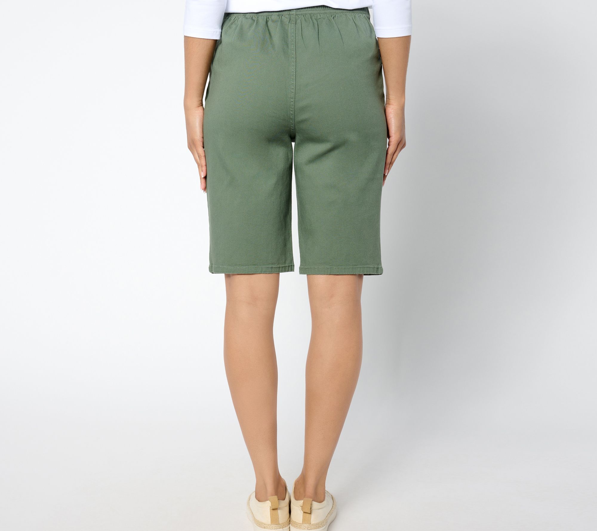 Denim & Co. "How Timeless" Bermuda Short - QVC.com