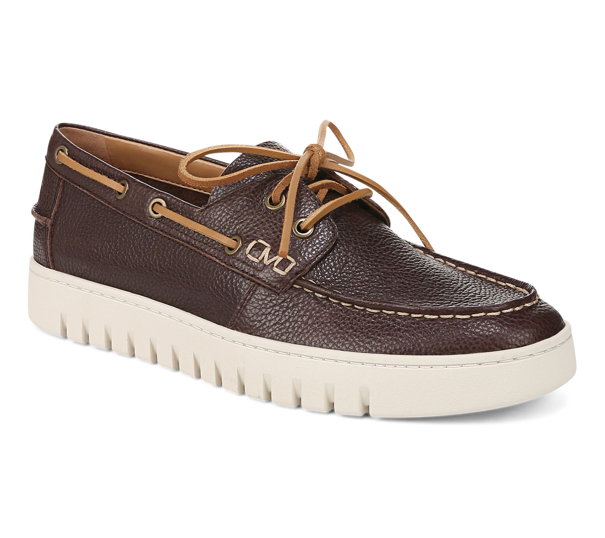 Vionic Men's Leather or Nubuck Boat Shoes - Uptown Boat - QVC.com