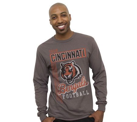 NFL Long Sleeved Tee with Vintage Graphics - QVC.com