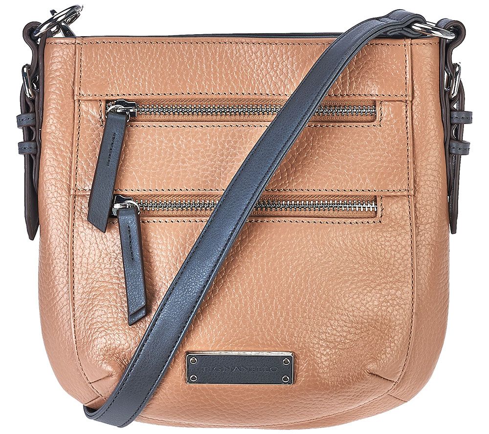 "As Is" Tignanello Pebble Leather RFID Crossbody Bag - QVC.com
