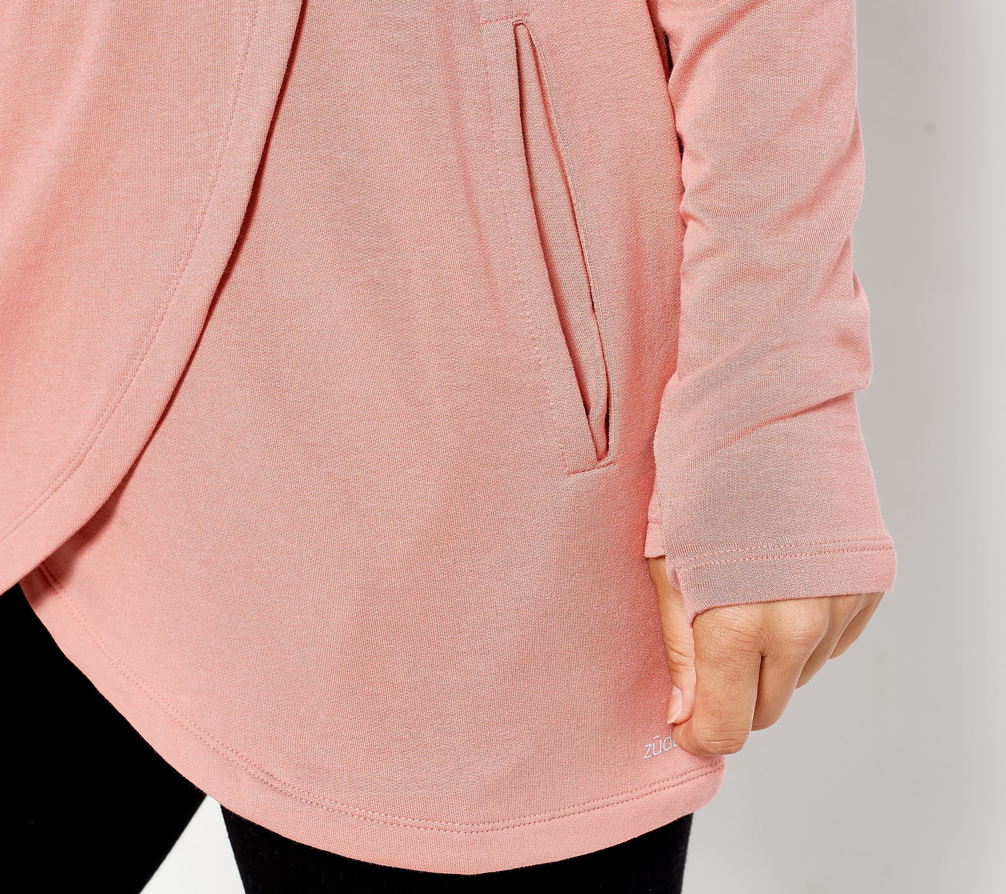 "As Is" zuda Z-Knit Drape Shoulder Wrap with Snaps - QVC.com