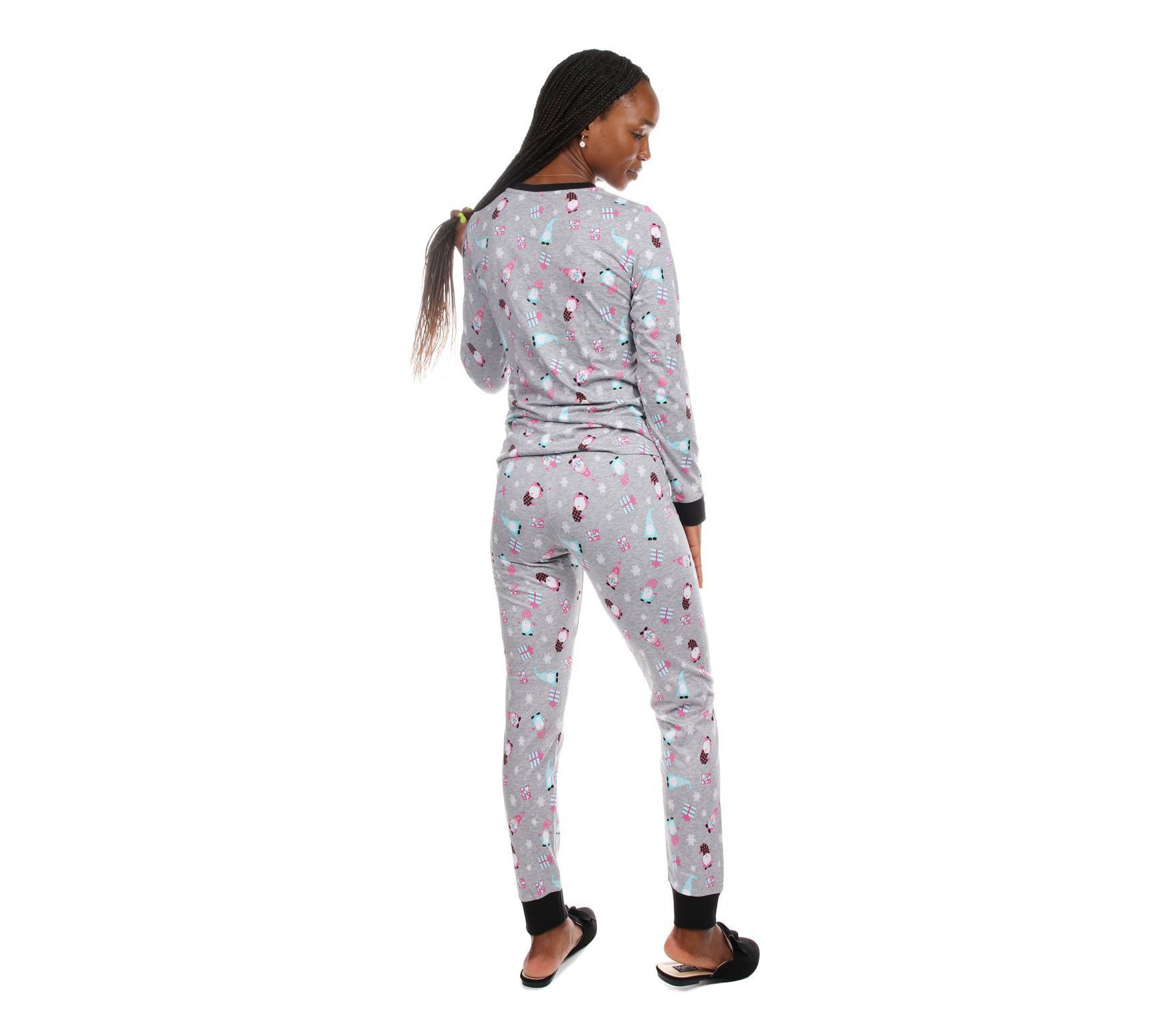 Memoi Women's PJs in a Pouch Holiday Gnomes Pajama Set - QVC.com