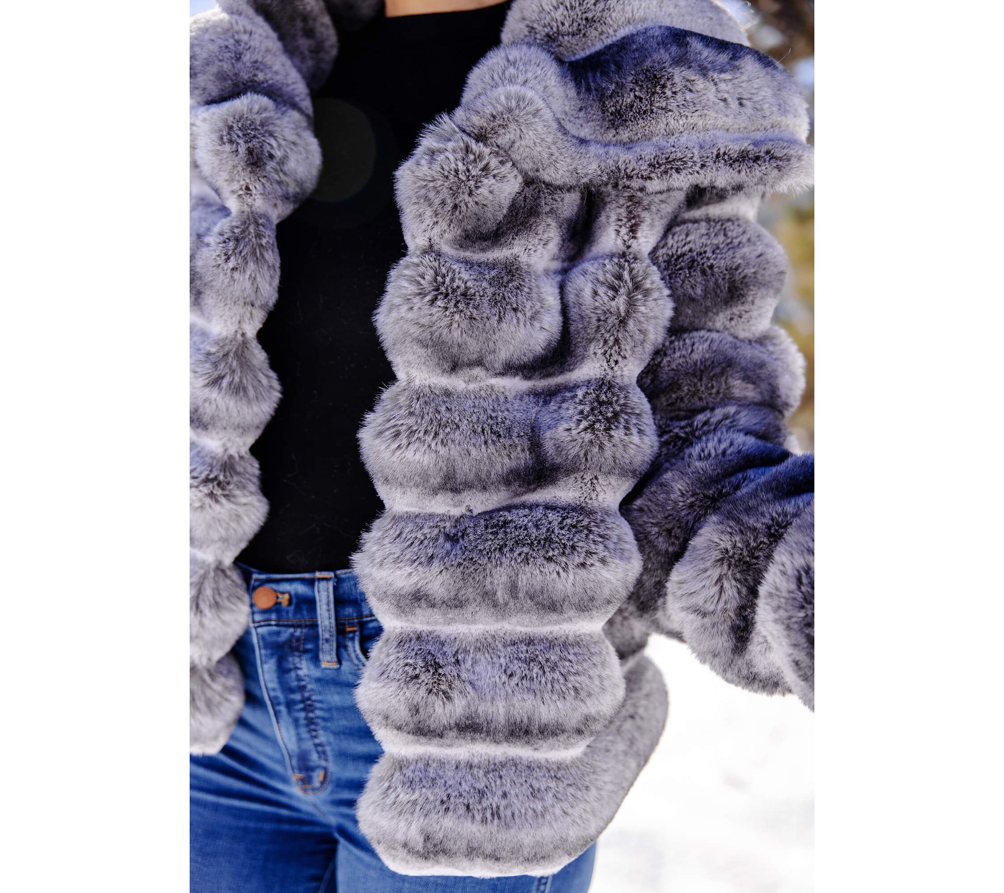 Donna Salyers Fabulous Furs Carmella Faux Fur Chinchilla Coat - QVC.com