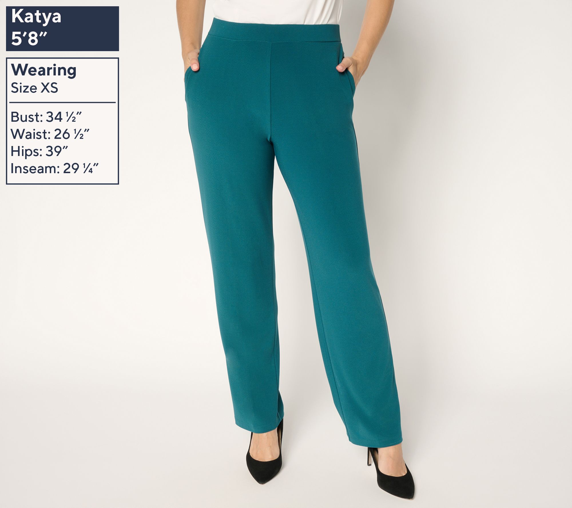 Susan Graver Every Day Petite Textured Liquid Knit Pants - QVC.com