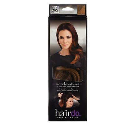 Hairdo 16" Ombre Clip-In Extension - QVC.com