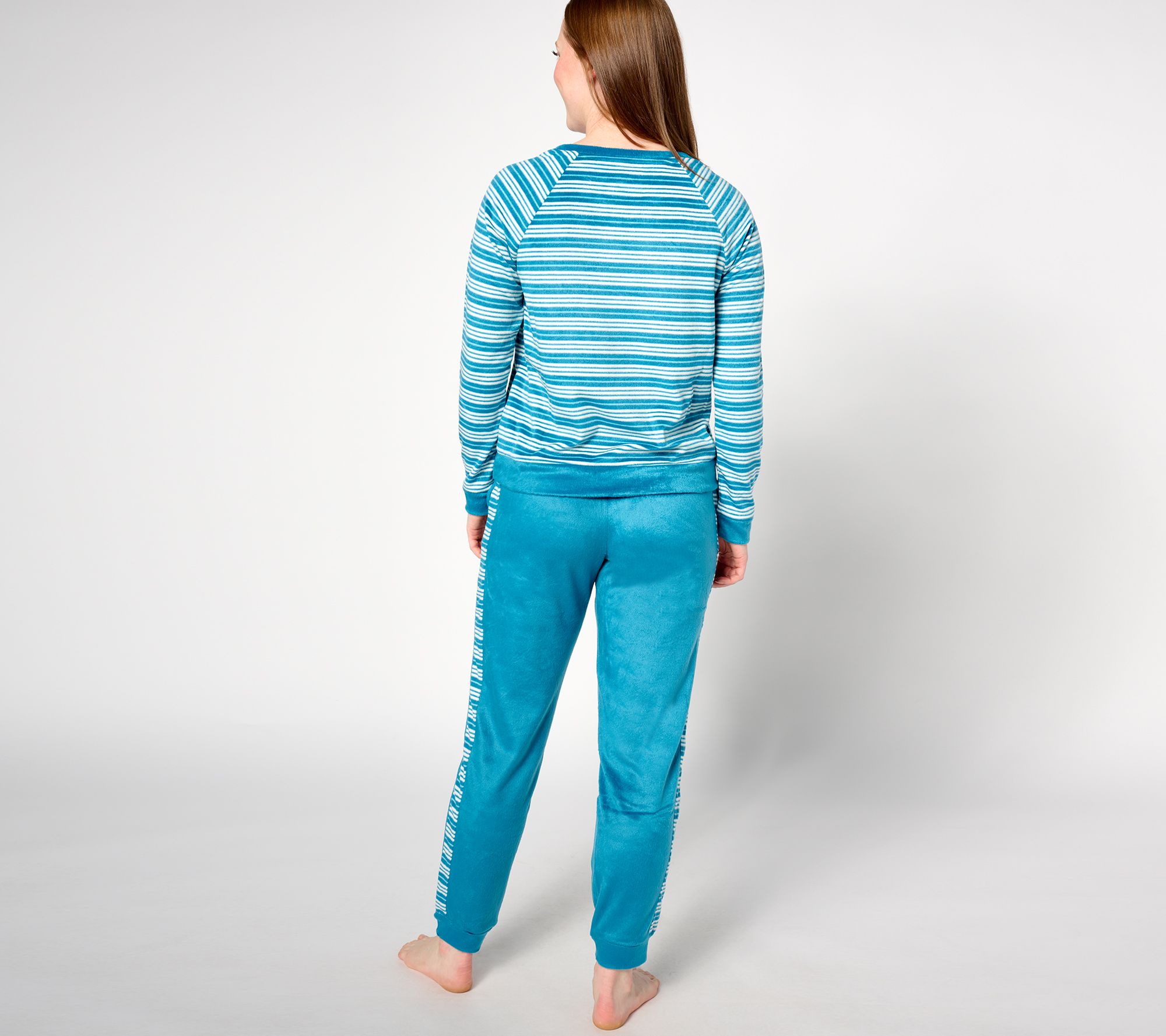 MUK LUKS Regular Minky Fleece Likely to Lounge Set - QVC.com