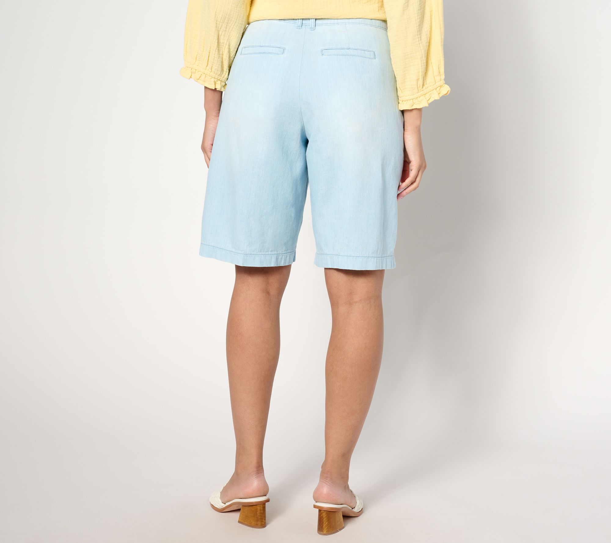 NYDJ Relaxed Bermuda Short - Oceanfront - QVC.com