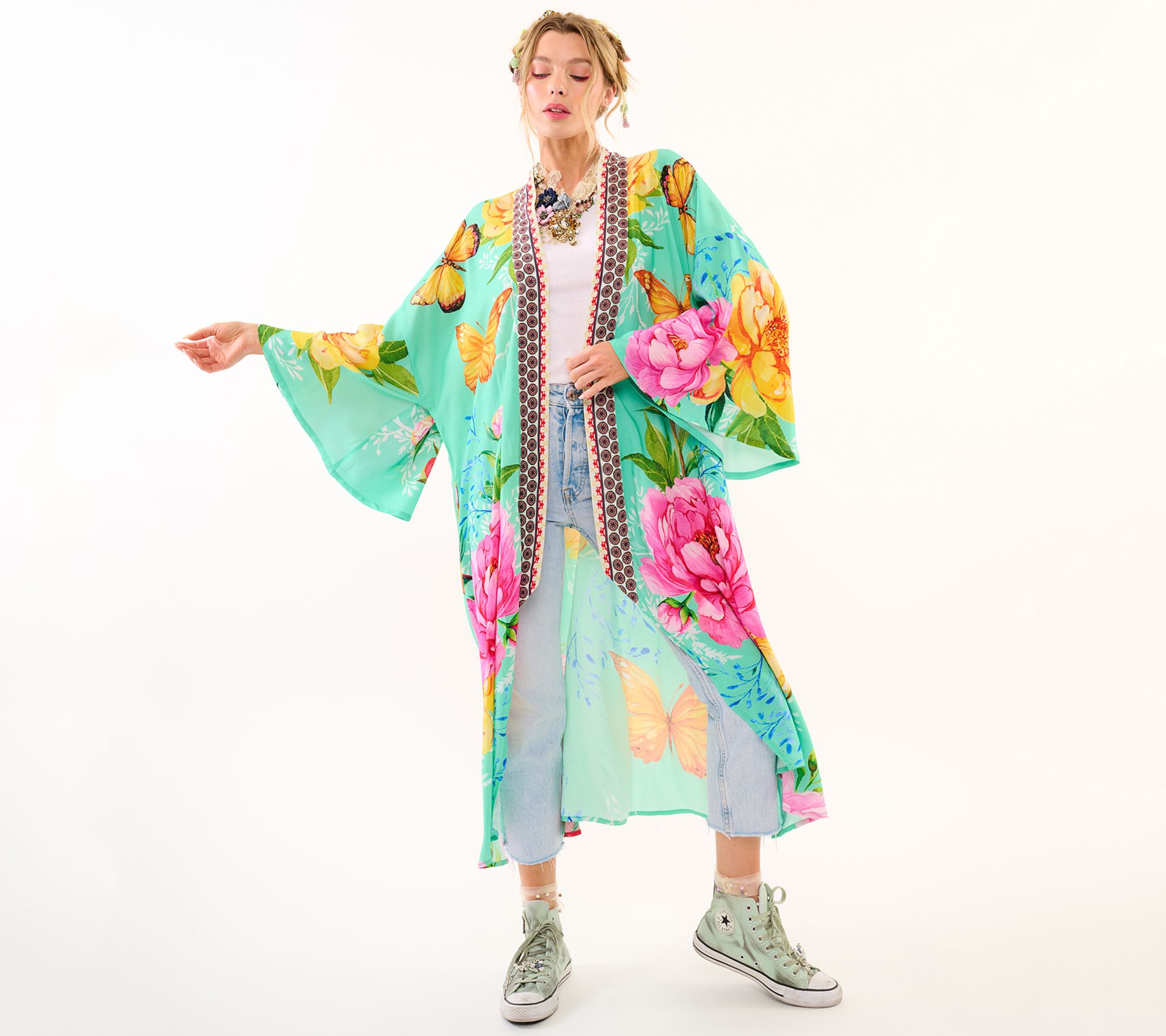 Aratta Primavera Kimono - QVC.com