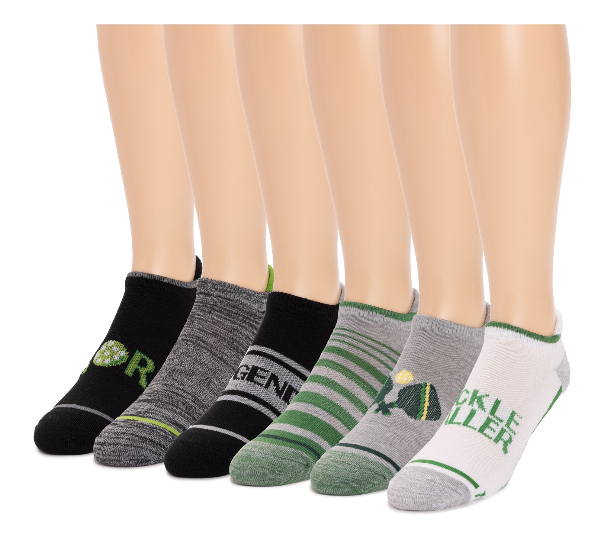 MUK LUKS Men's Set of 6 Pickleball Ankle Socks - QVC.com