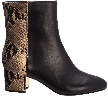 Judith Ripka Leather Ankle Boot - Valerie - QVC.com