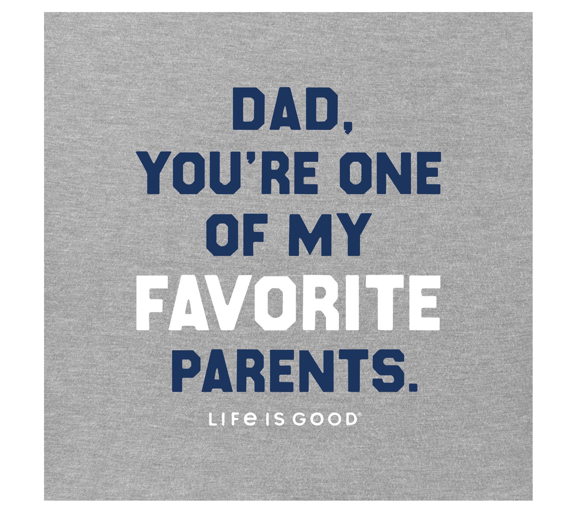 Life is Good Men's Favorite Dad Crusher Knit Te e - QVC.com