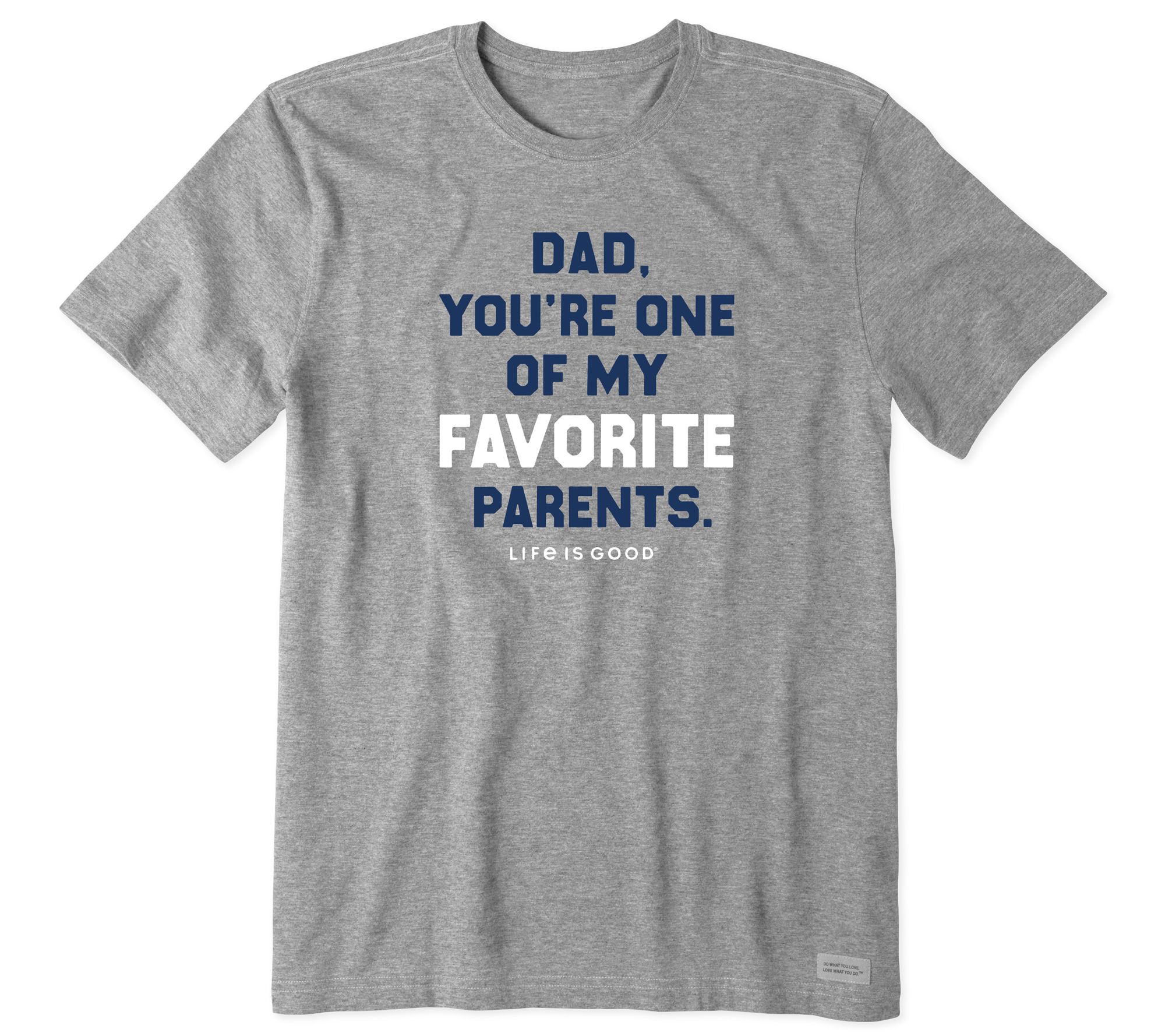 Life is Good Men's Favorite Dad Crusher Knit Te e - QVC.com