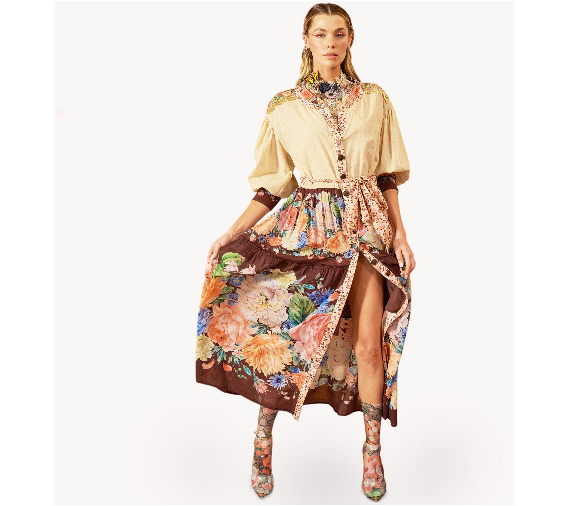 Aratta Floral Dreams Maxi Dress - QVC.com