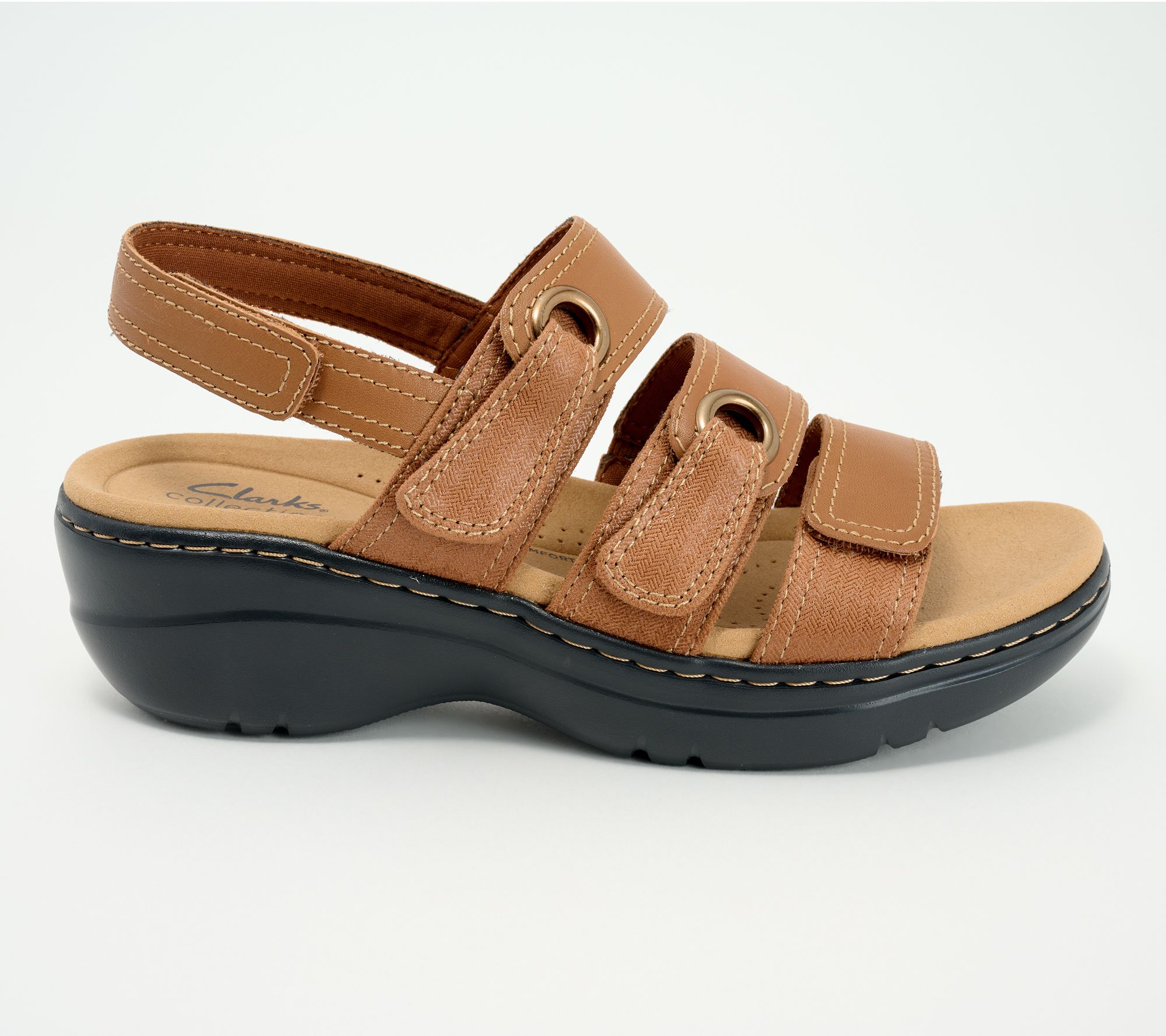 Clarks Collection Leather Sandals -Merliah2 Bali - QVC.com