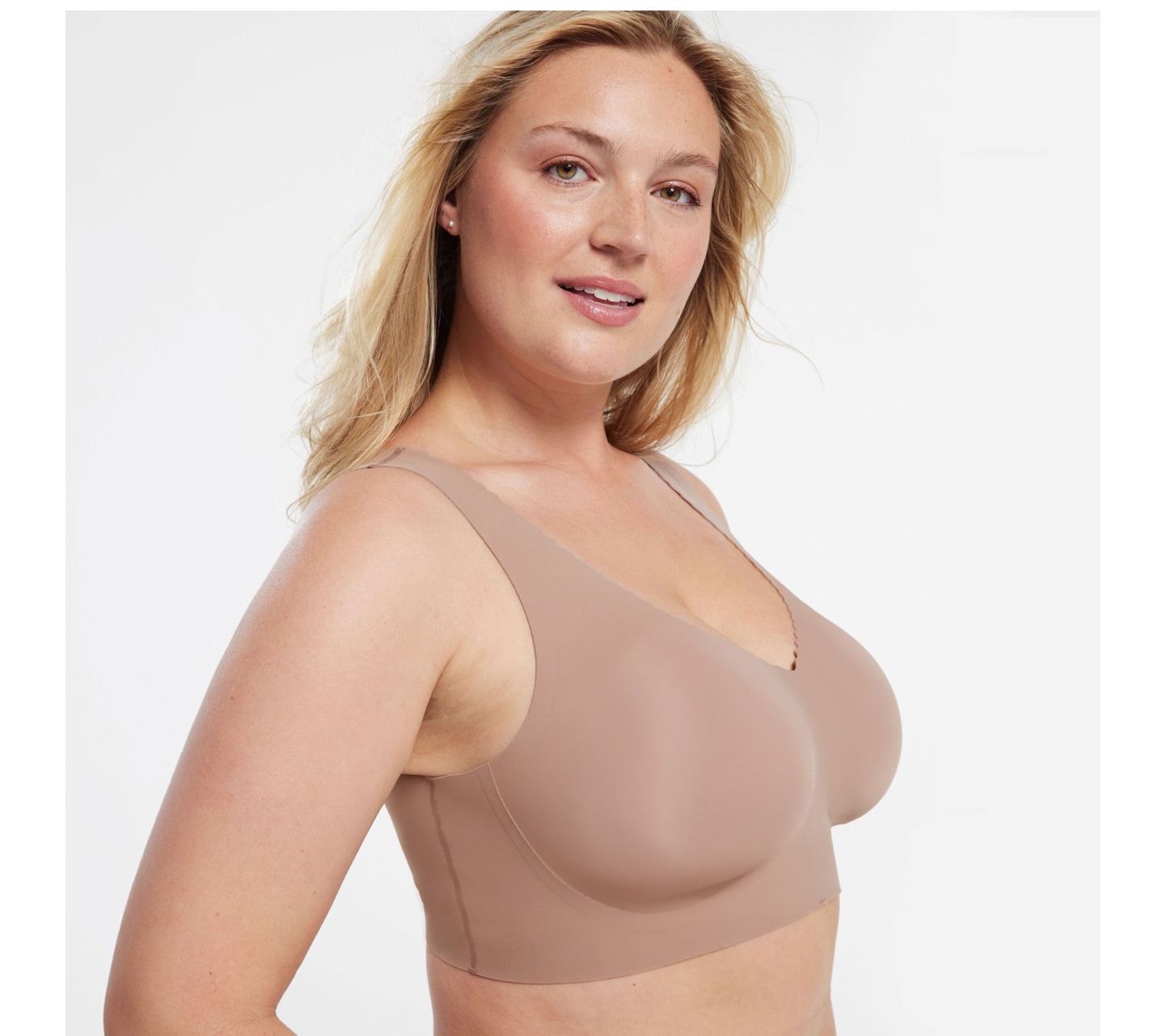 "As Is" Evelyn & Bobbie Evelyn Seamless Wirefree Bra - QVC.com