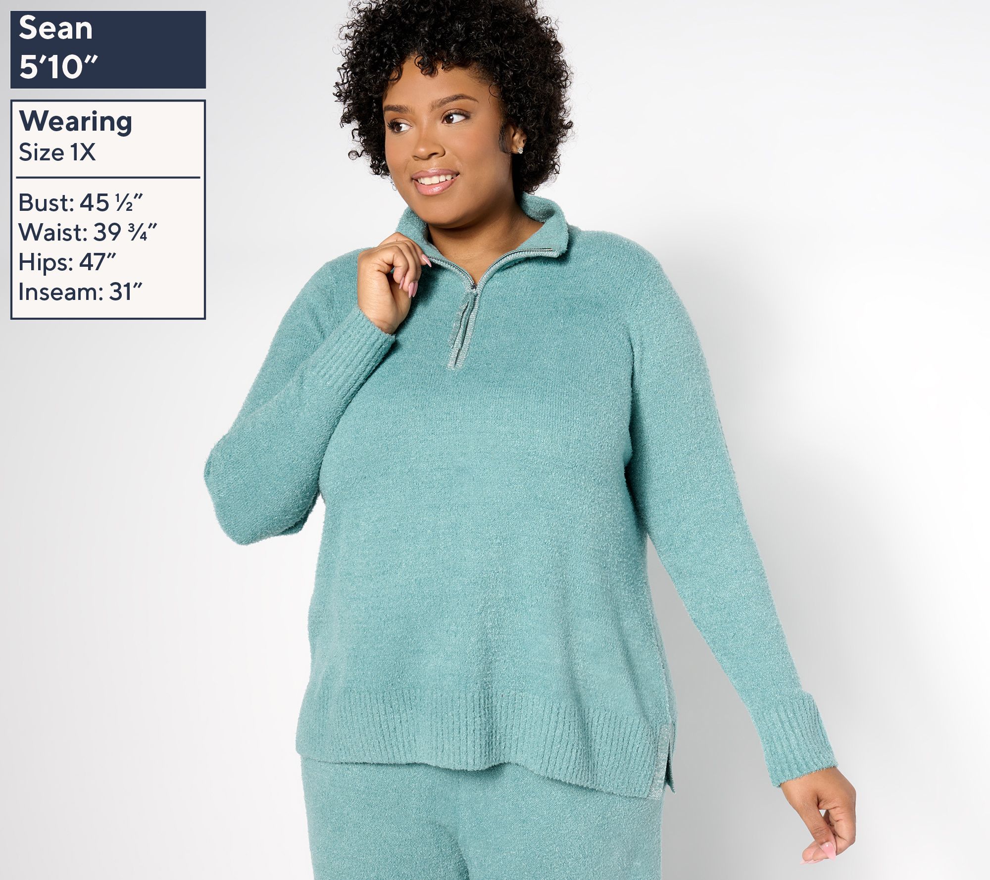 "As Is" Isaac Mizrahi Live! Apres Cozy Eyelash Yarn Pullover - QVC.com