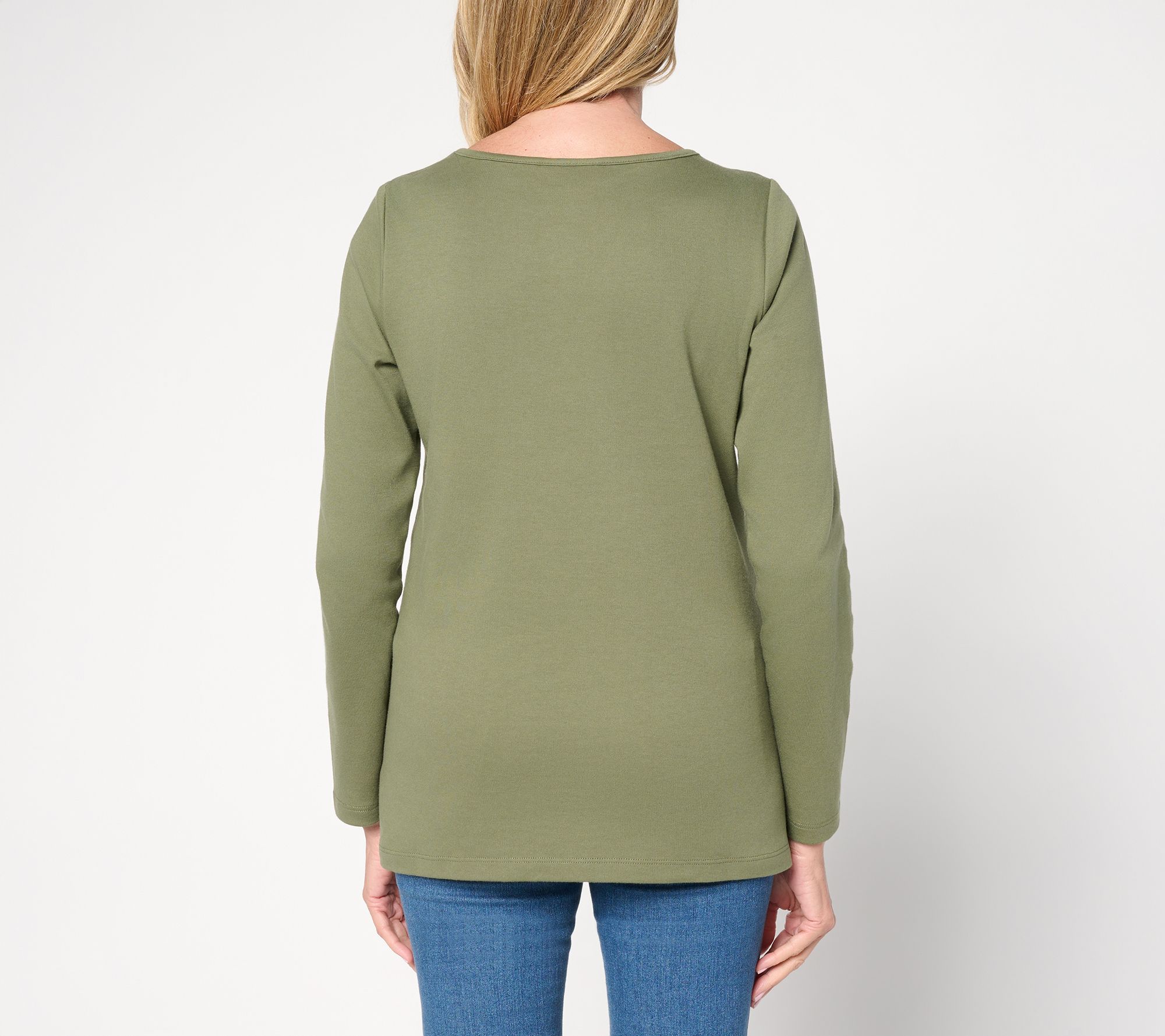 Quacker Factory Shades of Fall Bateau Neck Long Sleeves Top - QVC.com