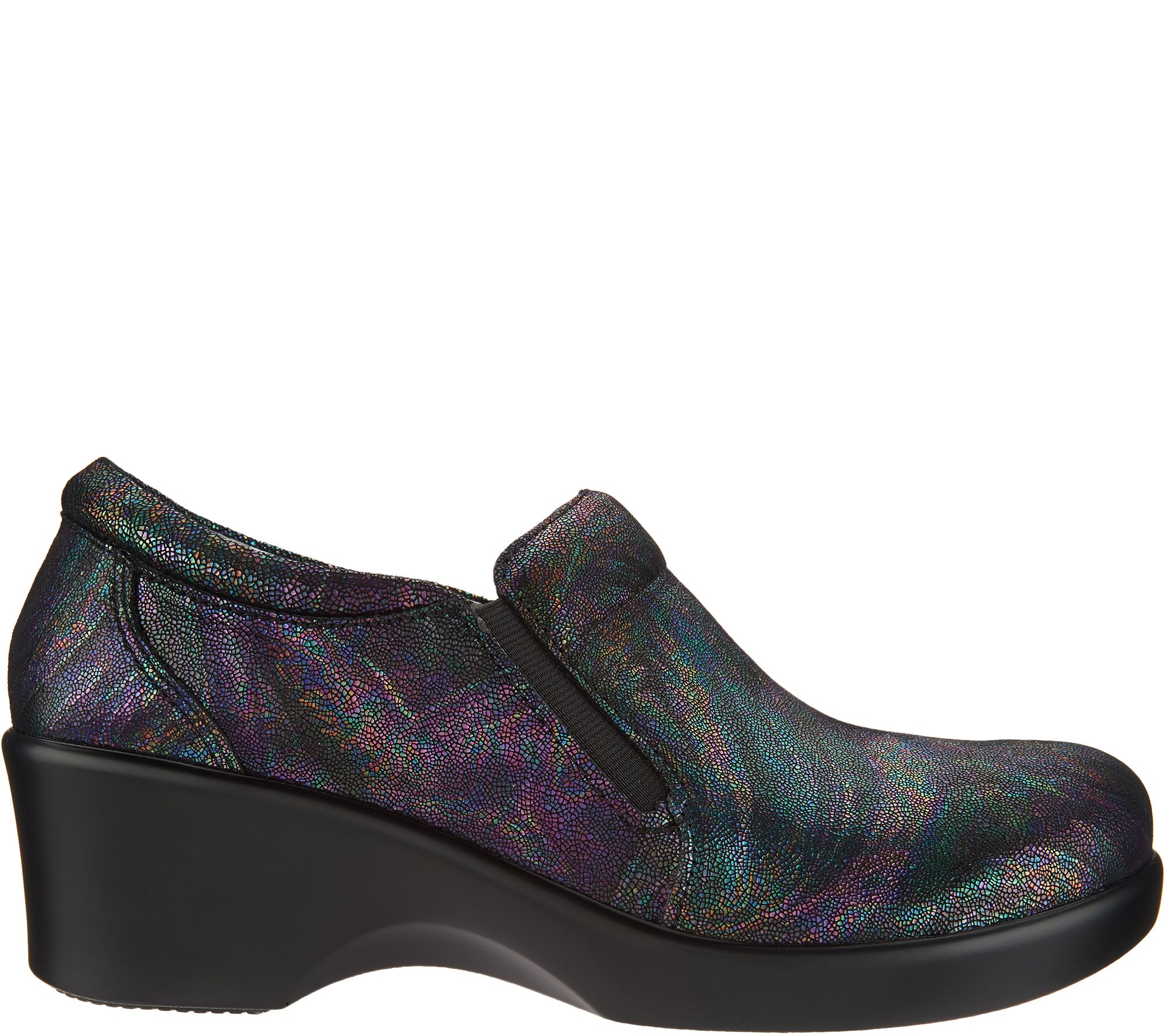 Alegria Leather Slip-on Shoes with Goring - Eryn - QVC.com