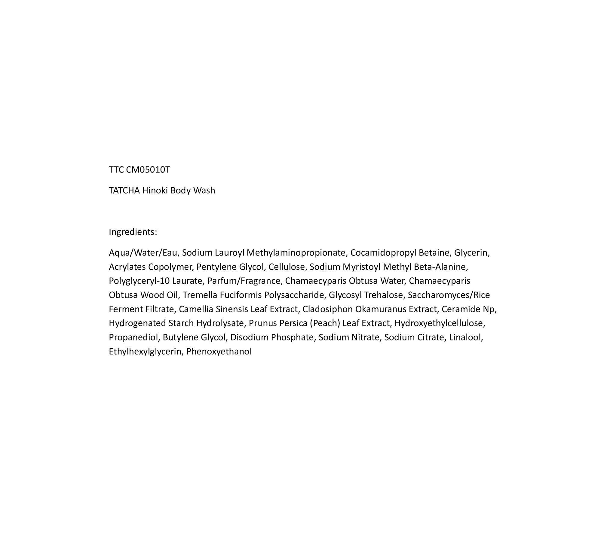 TATCHA Hinoki Body Wash - QVC.com