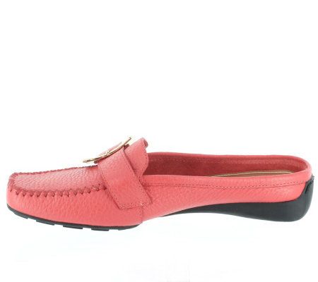 Bella Vita Checkmate Leather Mules - QVC.com